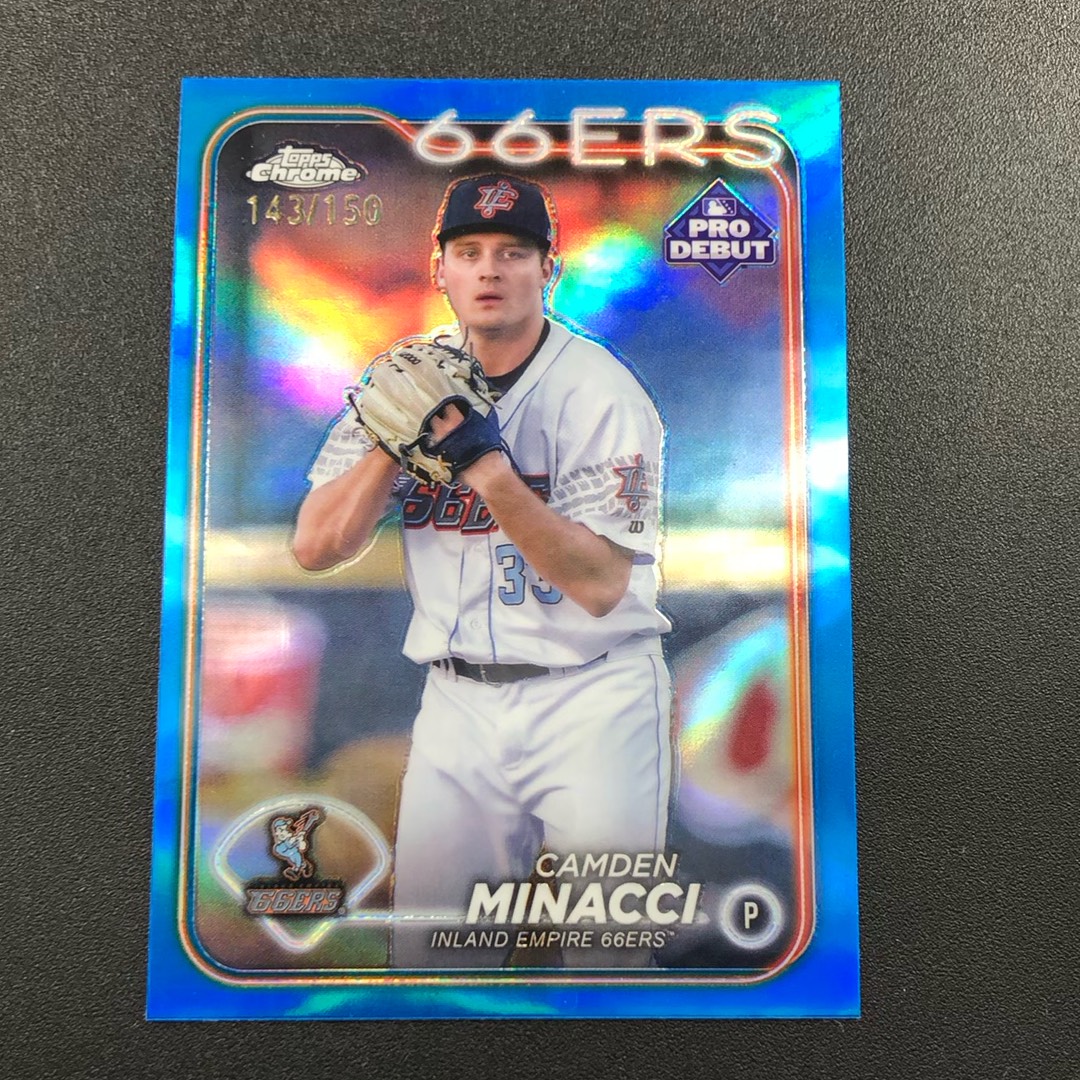 2024 Topps Pro Debut Chrome Camden Minacci Los Angeles Angels 66ers ...