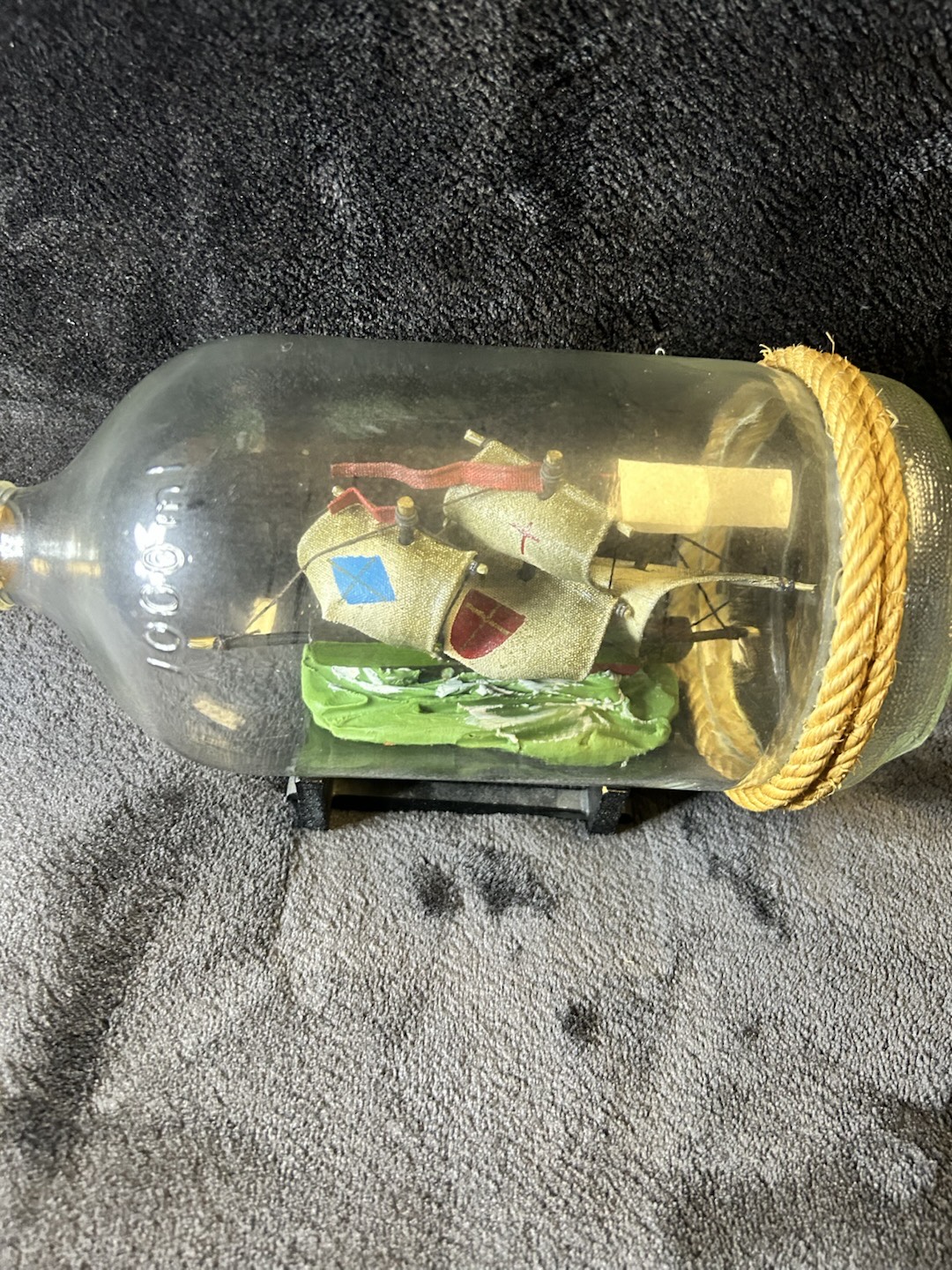 Vintage 1970’s Tiny Ship in a Bottle.