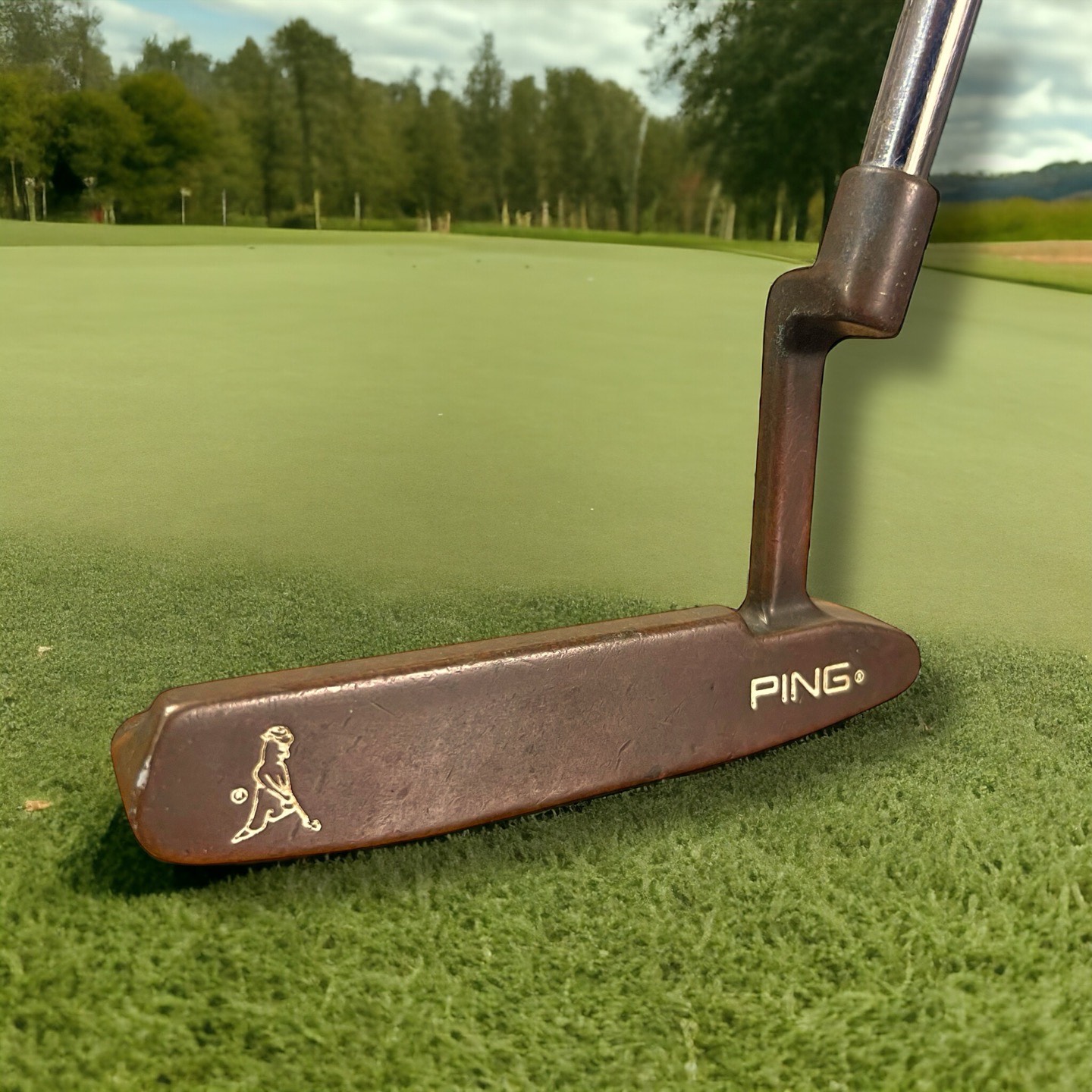 Vintage Ping Anser 2 BeCu Beryllium Copper Putter Right Handed Steel Shaft