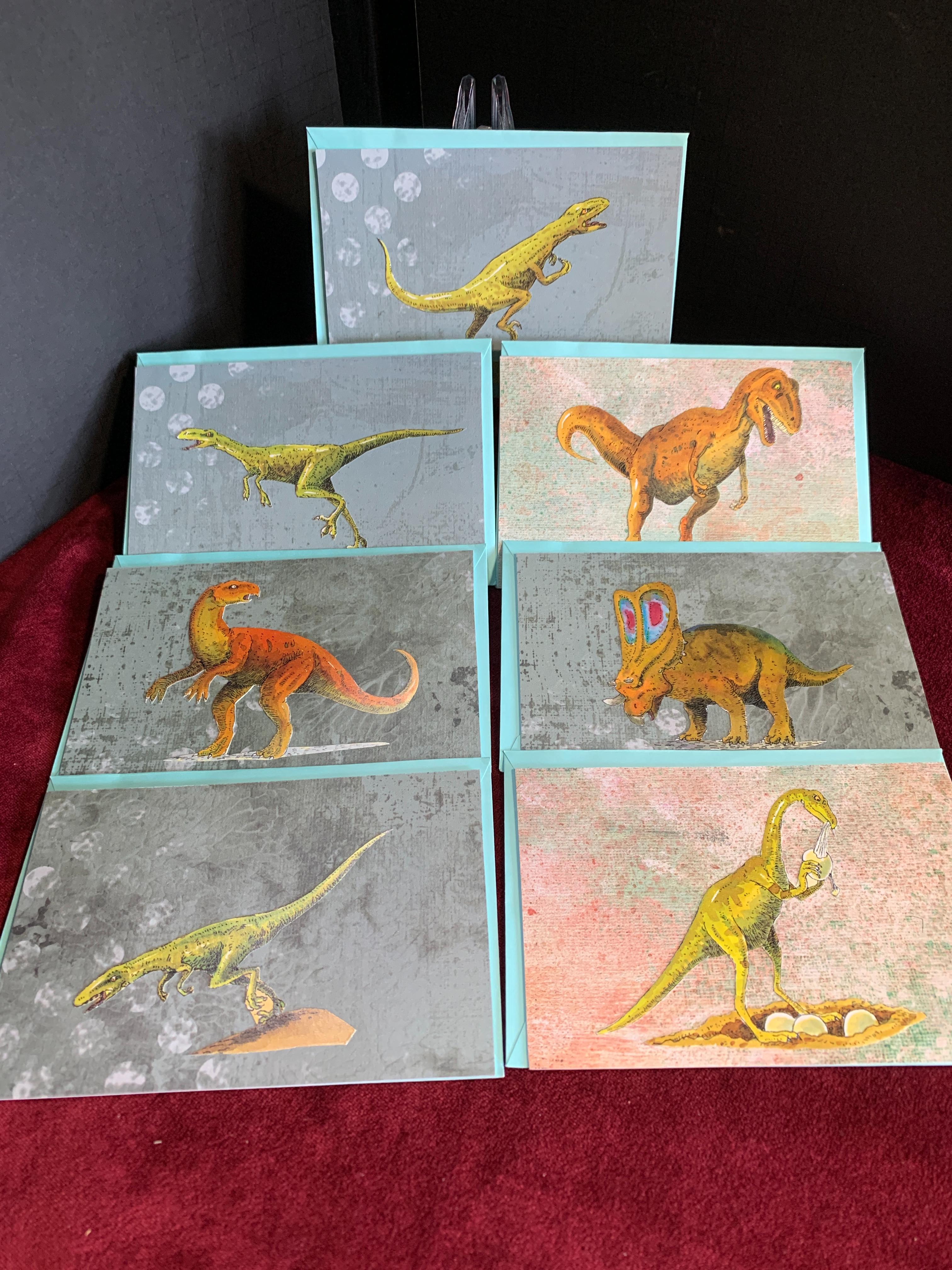 7 Dinosaur Cards