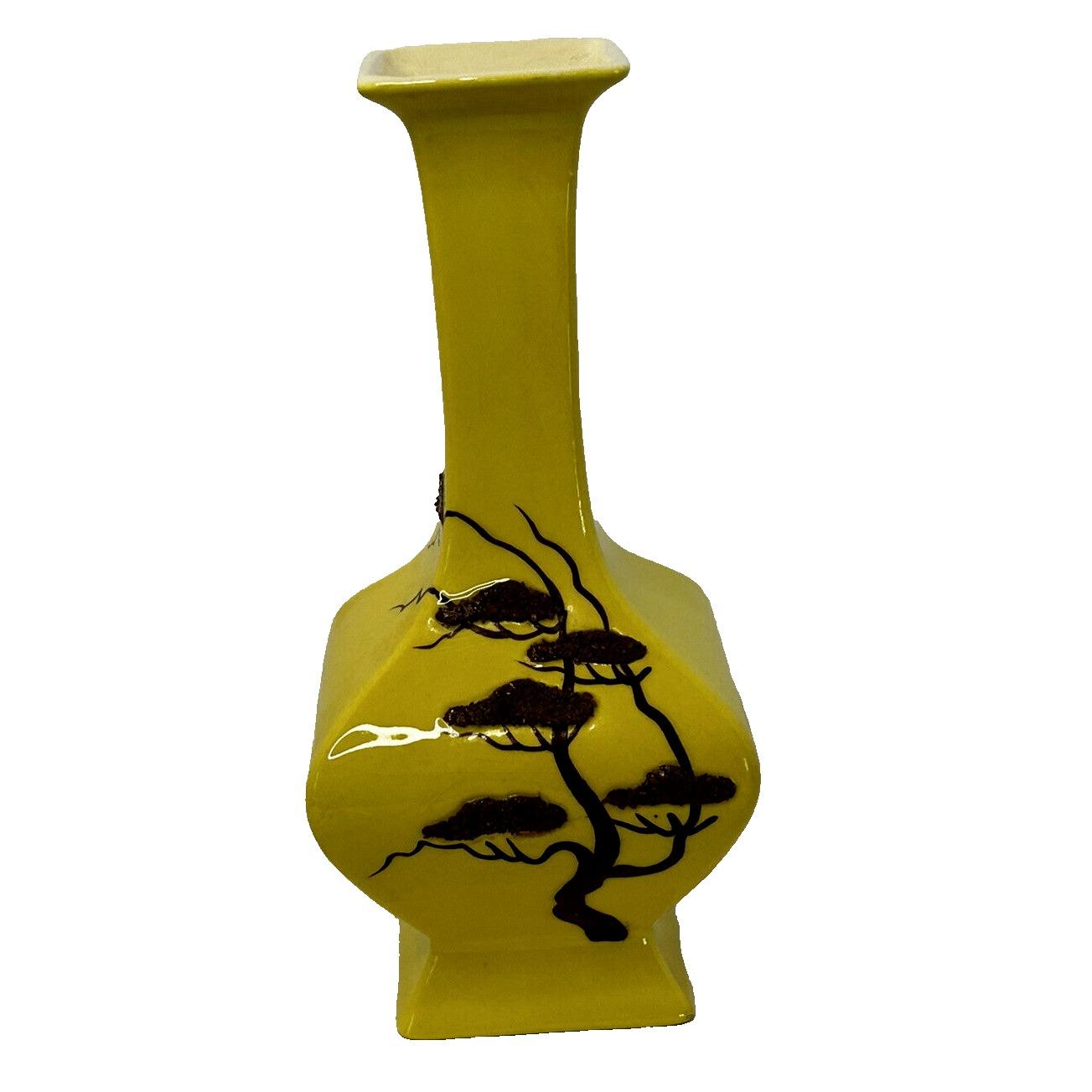 Vintage Weil Ware Ming Tree Yellow Handcrafted Bud Vase ~ California (c ...