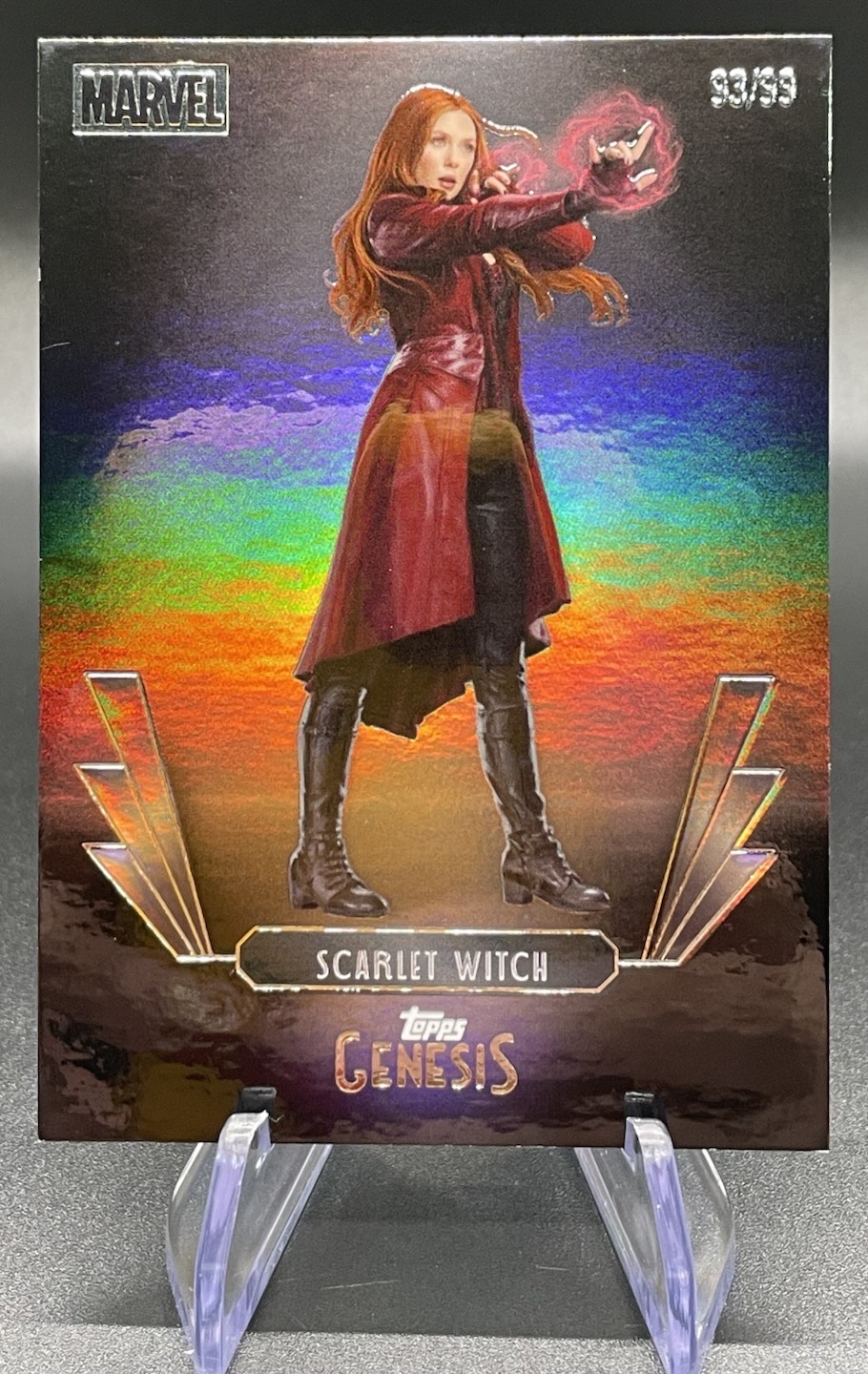 Scarlet Witch 2025 Topps Disney Genesis /99 #90 SP