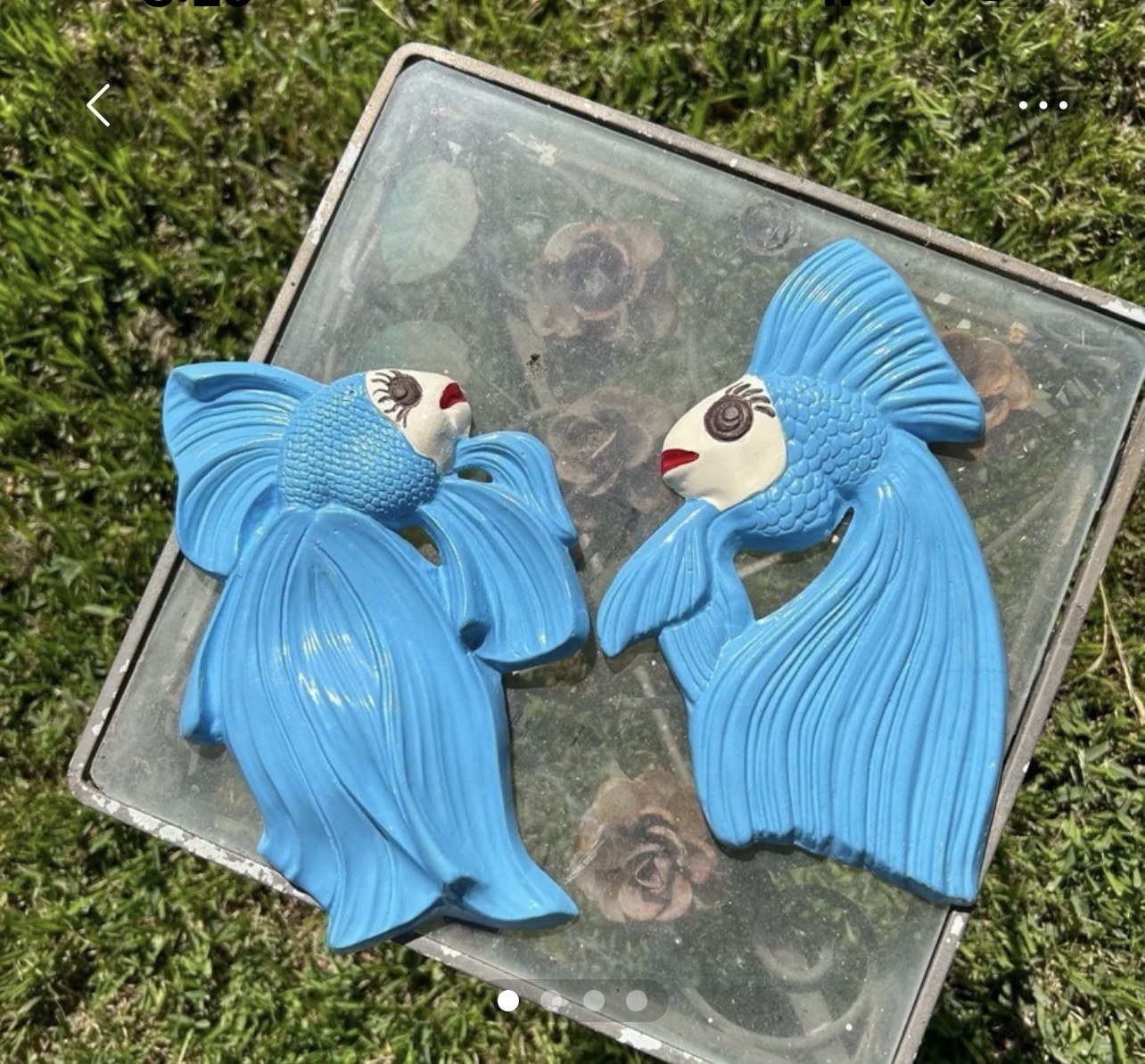 Pair of Vintage ChalkWare Fish