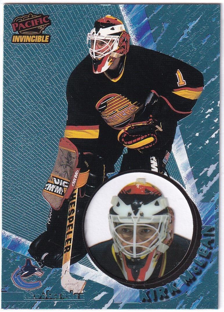 1997-98 Pacific Invincible Ice Blue #143 Kirk McLean Vancouver Canucks ...