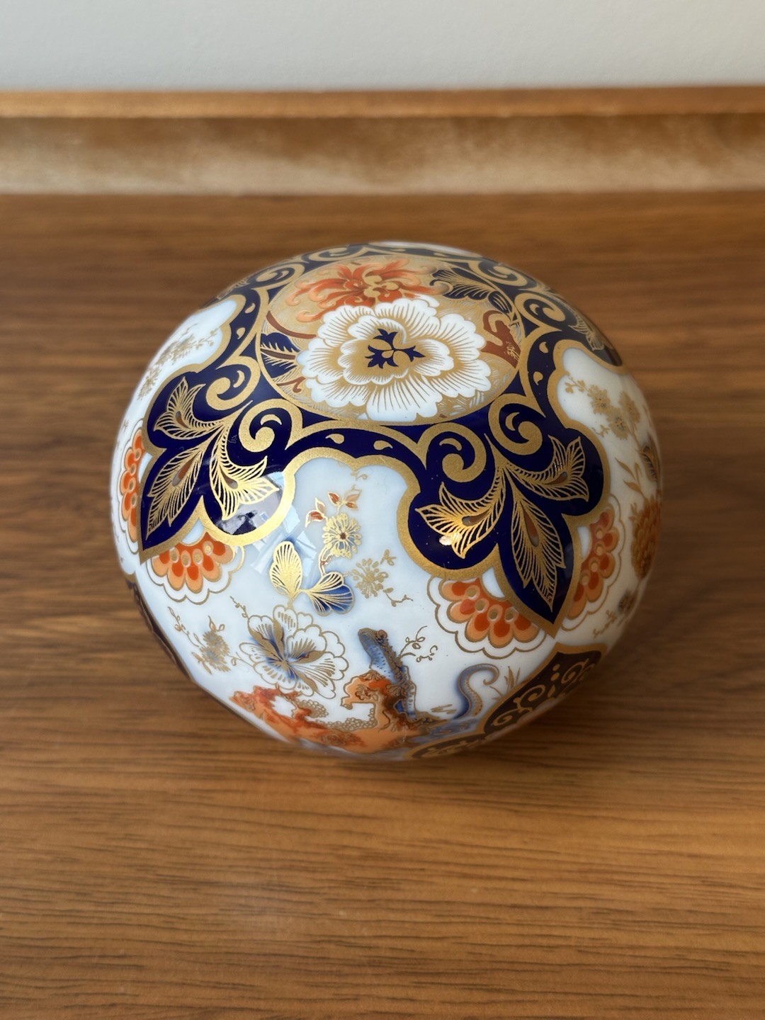 #36 - Golden Crown E&R Western Germany Round Paperweight