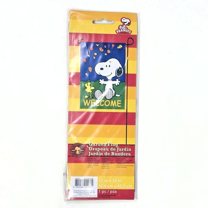 Snoopy & Woodstock 'Welcome' Autumn Garden Flag - Peanuts