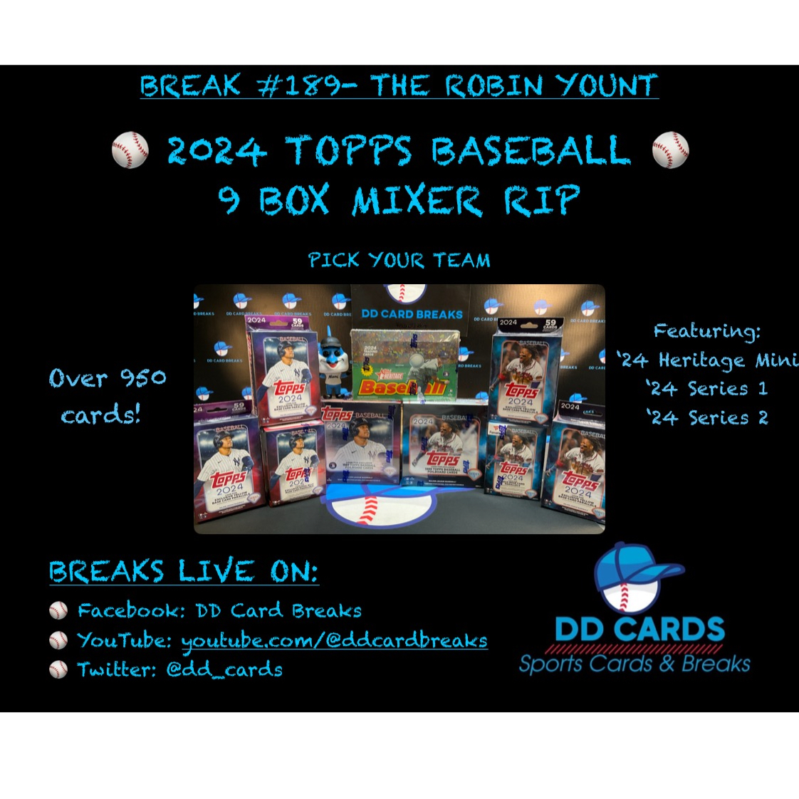 Chicago White Sox - 2024 Topps Series 1, 2 & Heritage Mini (9) Box ...