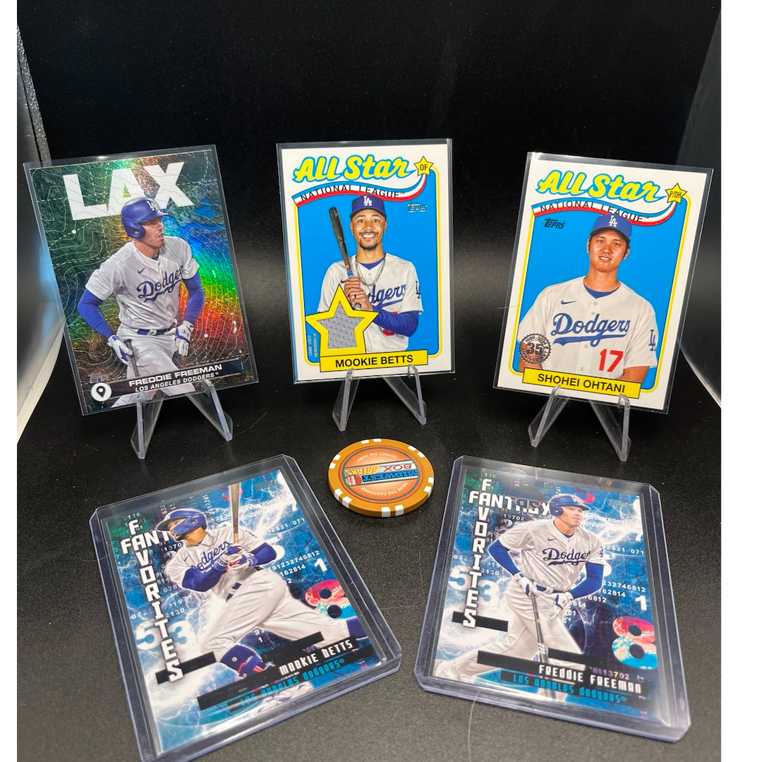 Dodger stars 5-card Baseball Card Lot Topps 2024 Los Angeles Dodgers Betts