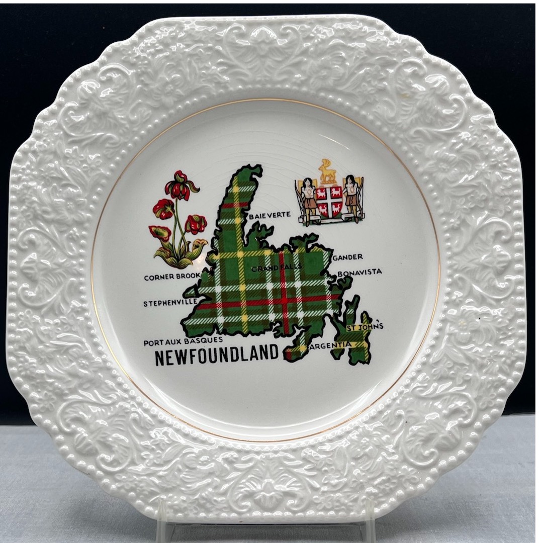 Vintage Collector Plate Newfoundland In Old Tartan Lord Nelson Pottery