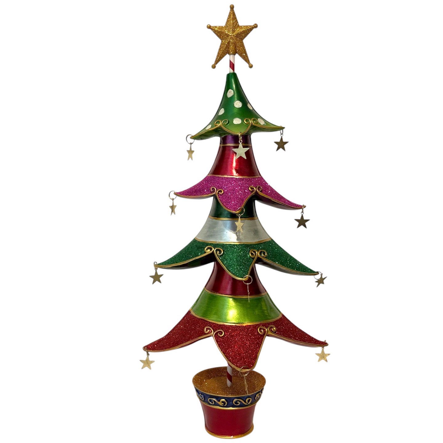 Kirkland Signature Whimsical Metal Christmas Tree 20" w/ Original Box