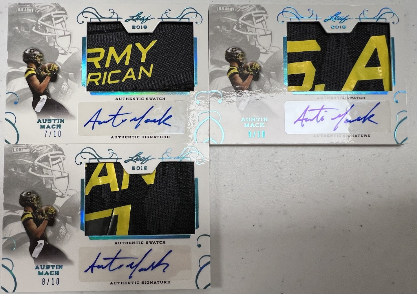 Austin Mack (Ohio State, CFL) ‘16 Leaf All-American Relic/auto #10 ...