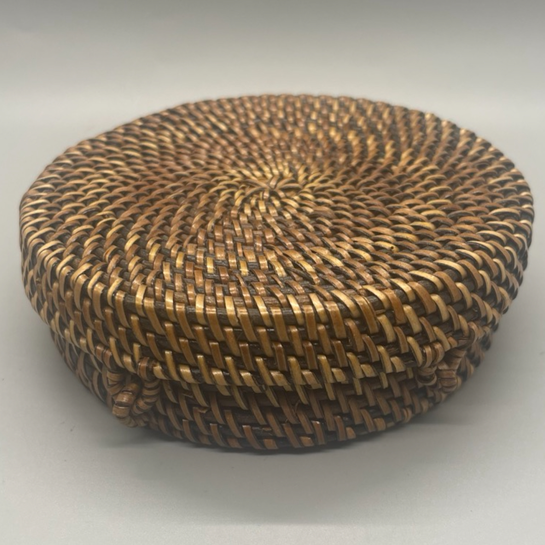 Williams Sonoma Nito Coasters with Holder, Set of 4