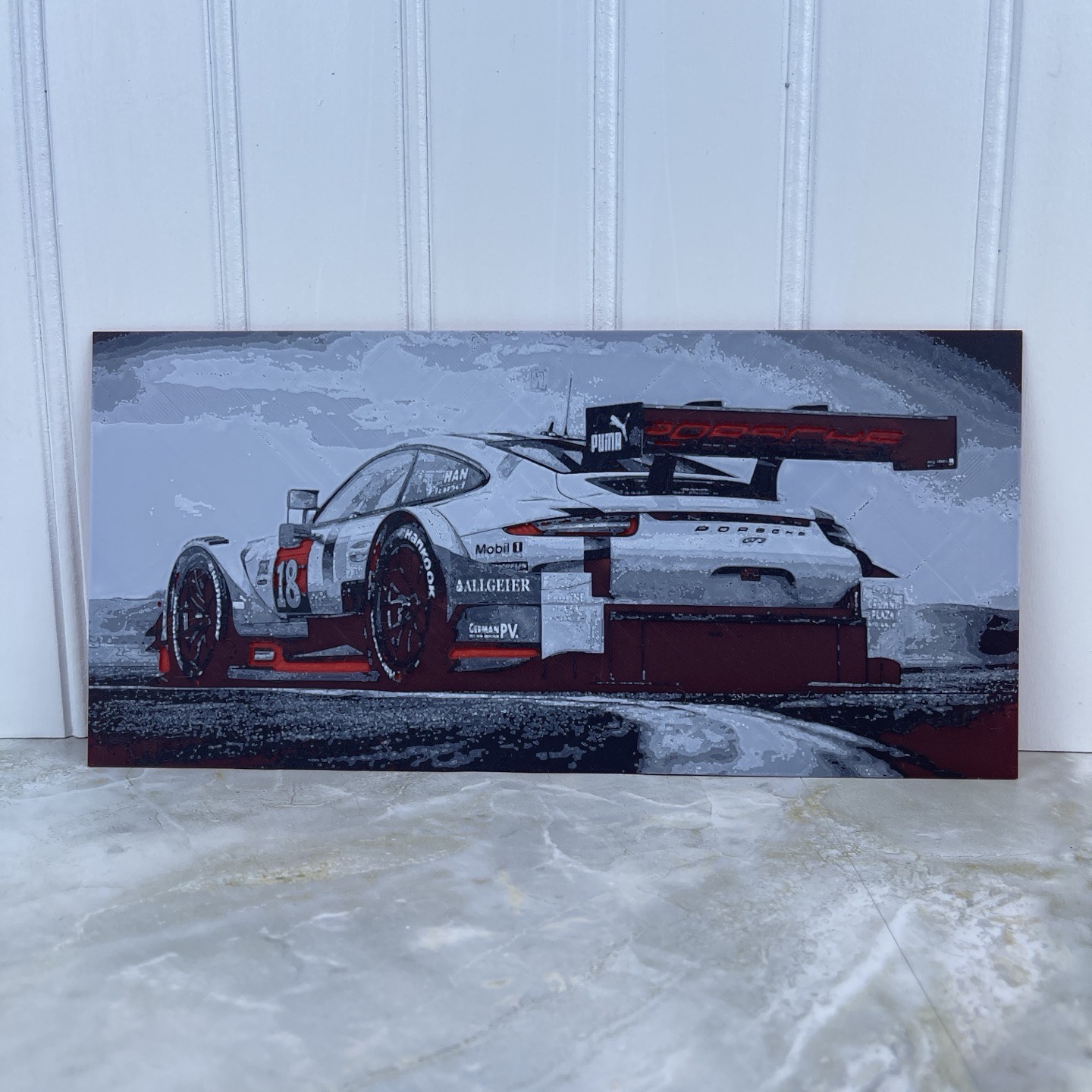 Porsche GT3 RS Wall Art, Wall Art, Car Lover, Garage Art, Man Cave ...