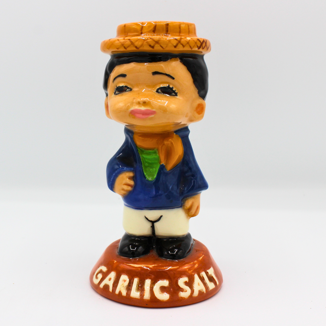 Vintage Italian Boy Garlic Salt Shaker Figurine Retro Kitchen Decor ...