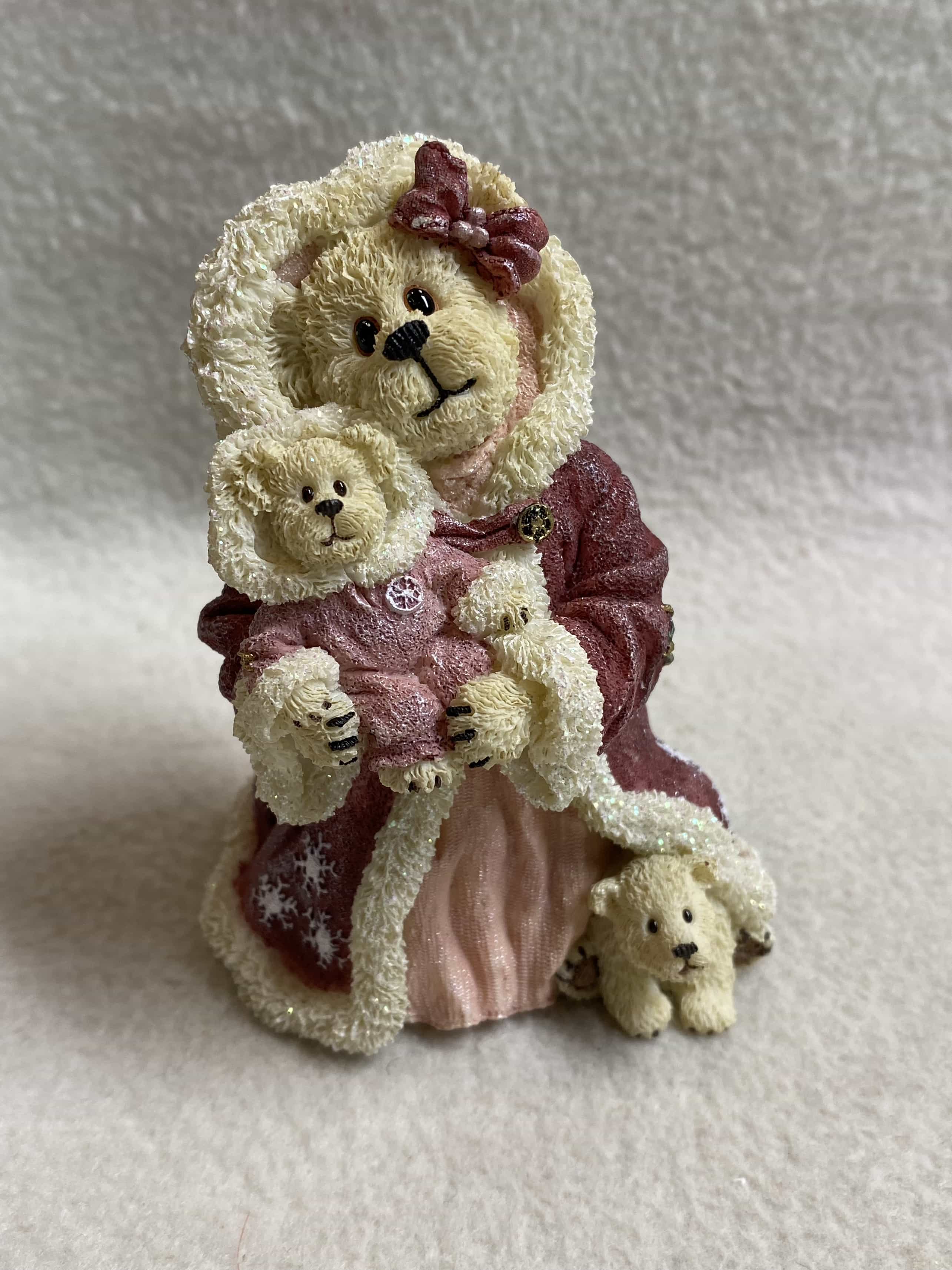 Vintage Boyds Bears and Friends - Bear Holding Small Bear Figurine ...