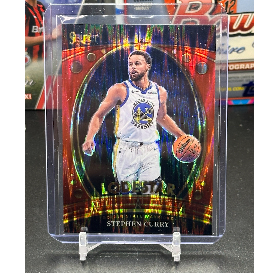 Steph Curry 2023-24 Panini Select Lodestar Red Flash Prizm Golden State ...