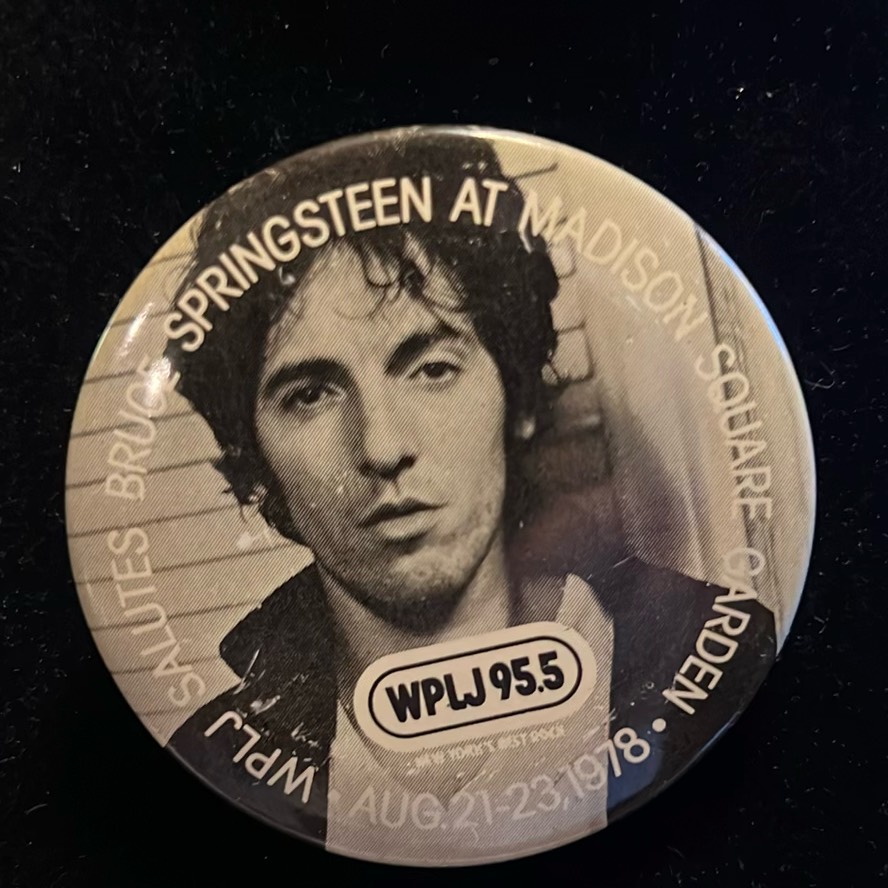 Vintage Bruce Springsteen button radio edition Madison Square Garden ...
