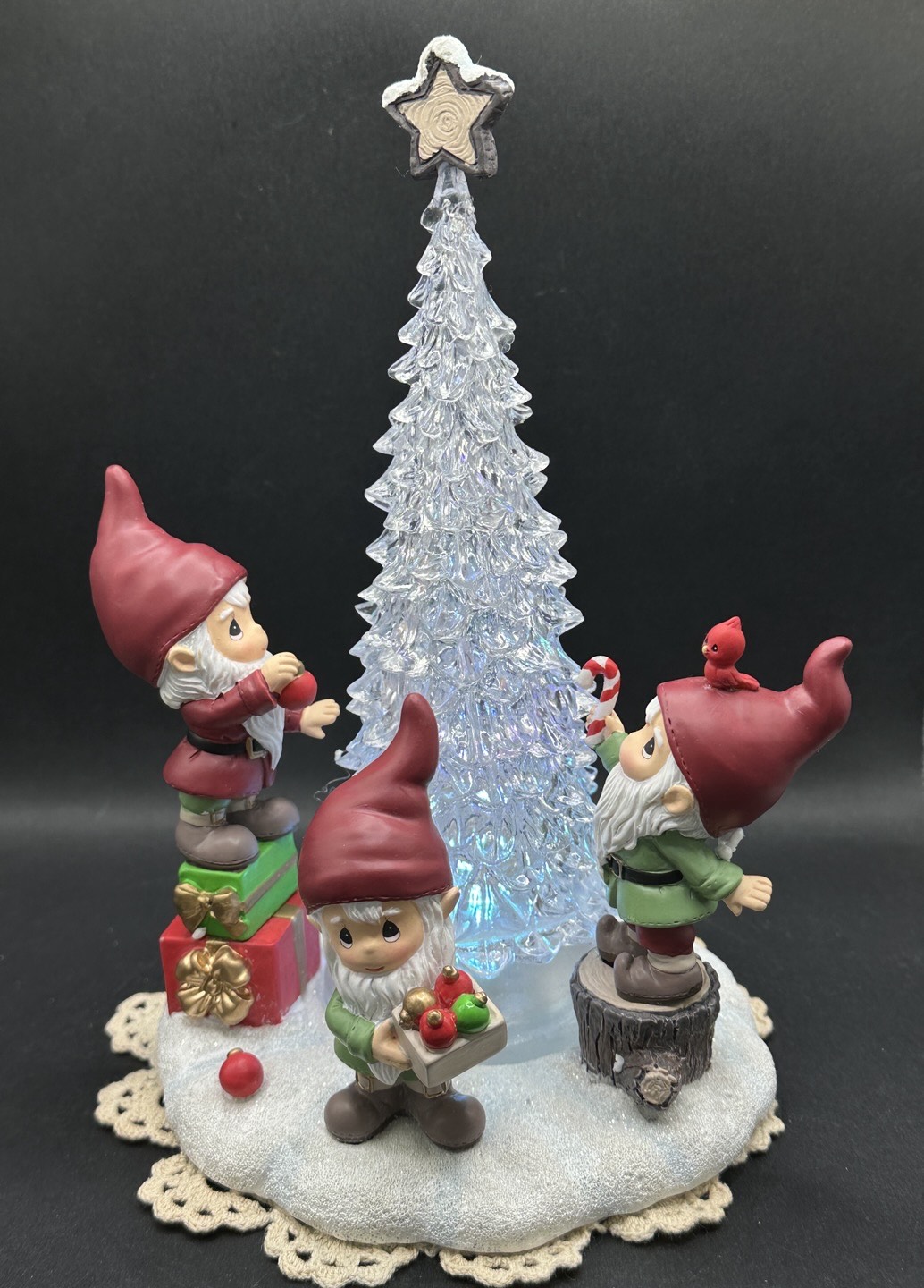 Precious Moments Gnome Place Like Home For The Holidays LED NEW No Box