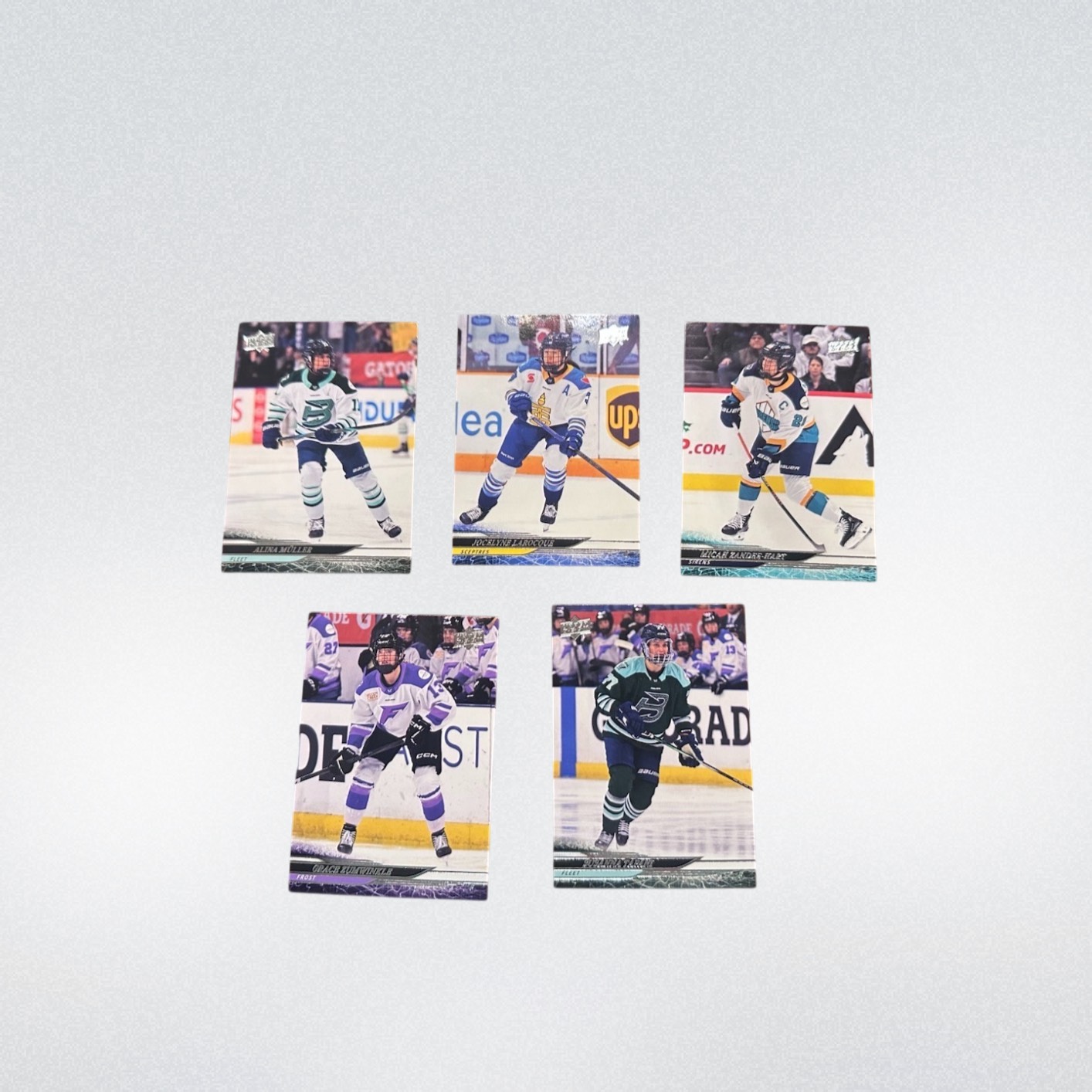 2024-25 Upper Deck PWHL Assorted 5 Card Lot
