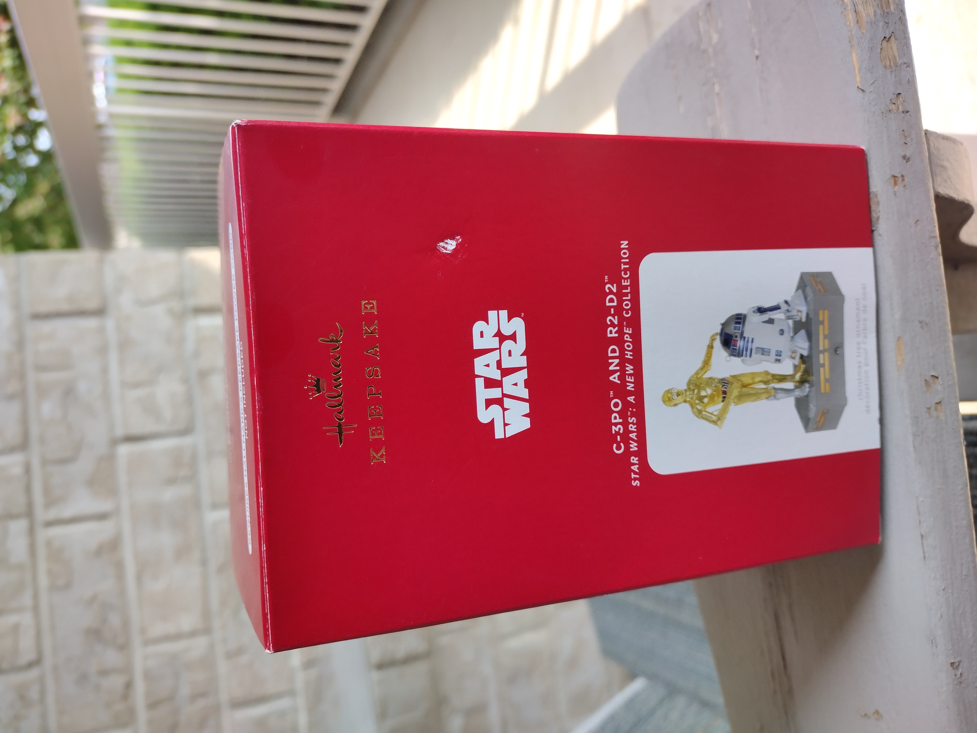 HALLMARK 2021 STAR WARS A NEW HOPE STORY TELLER C-3PO AND R2-D2 ORNAMENT