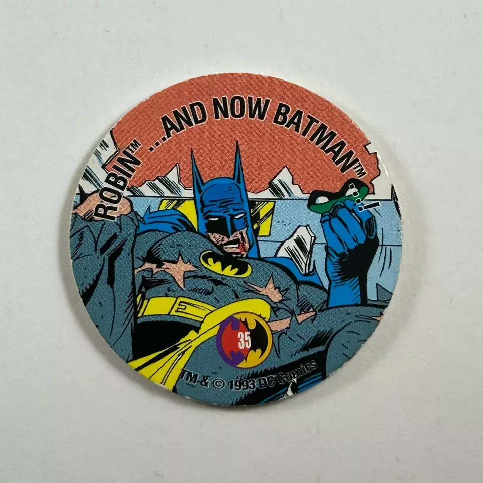 POGs Batman and Robin POG #35 Robin and Now Batman DC Comics 1993 ...
