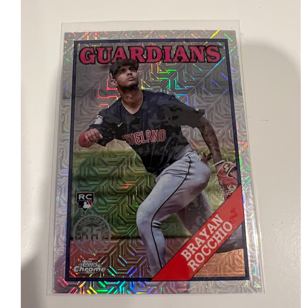 Brayan Rocchio RC 1988 Silver Pack Cleveland Guardians