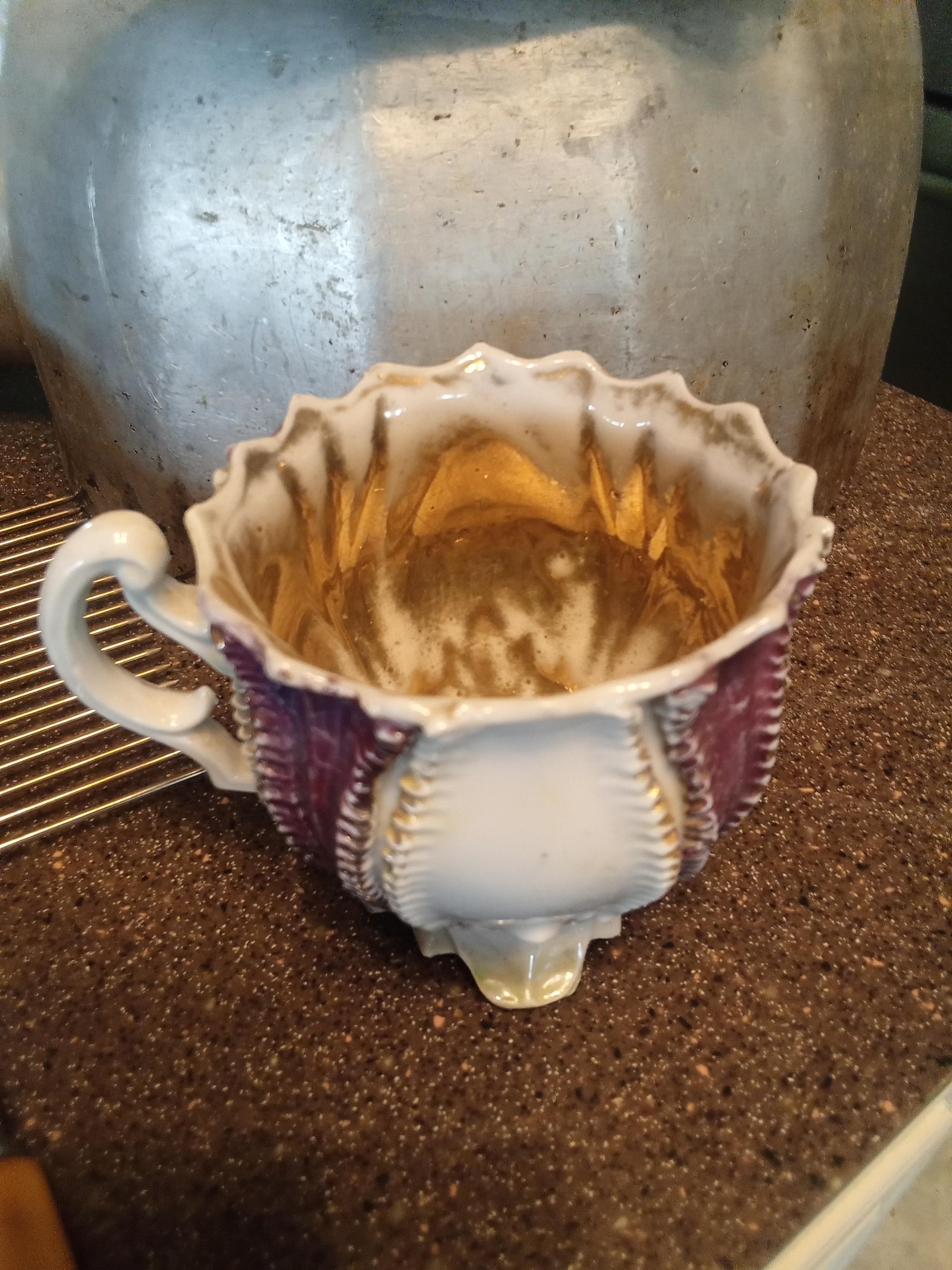 Vintage Seashell-Inspired Teacup