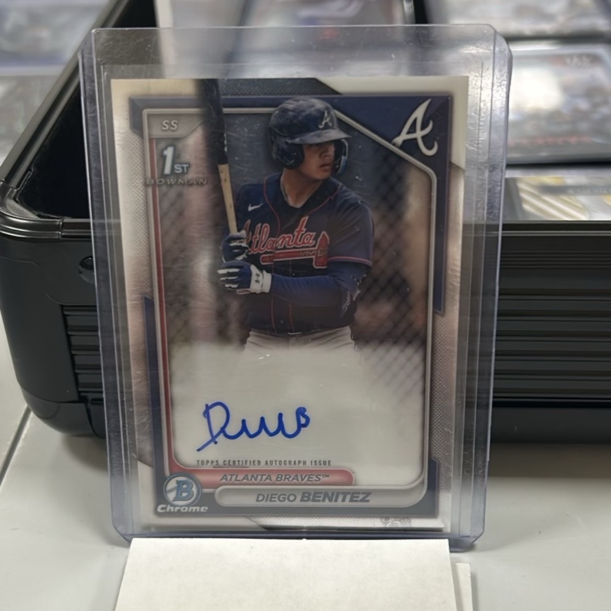 Diego Benitez 1st Bowman 2024 Bowman Chrome Auto Atlanta Braves #CPA-DB