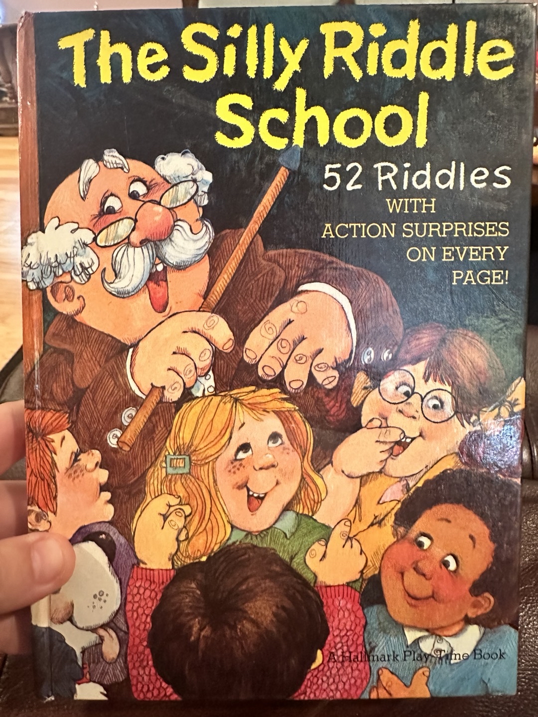 Vintage The Silly Riddle School Action Book