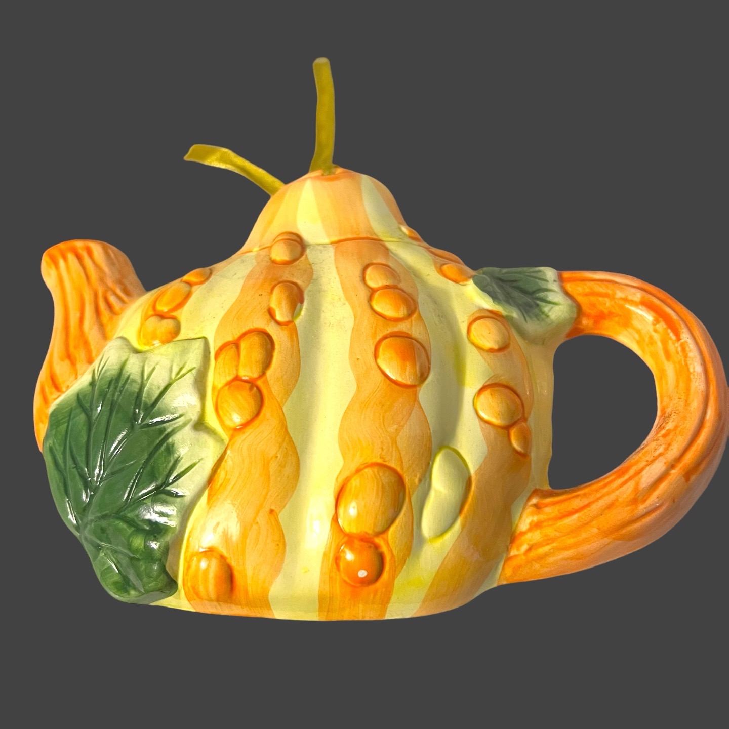 014. Vintage Ceramic Colorful Gourd Shaped Teapot Mold