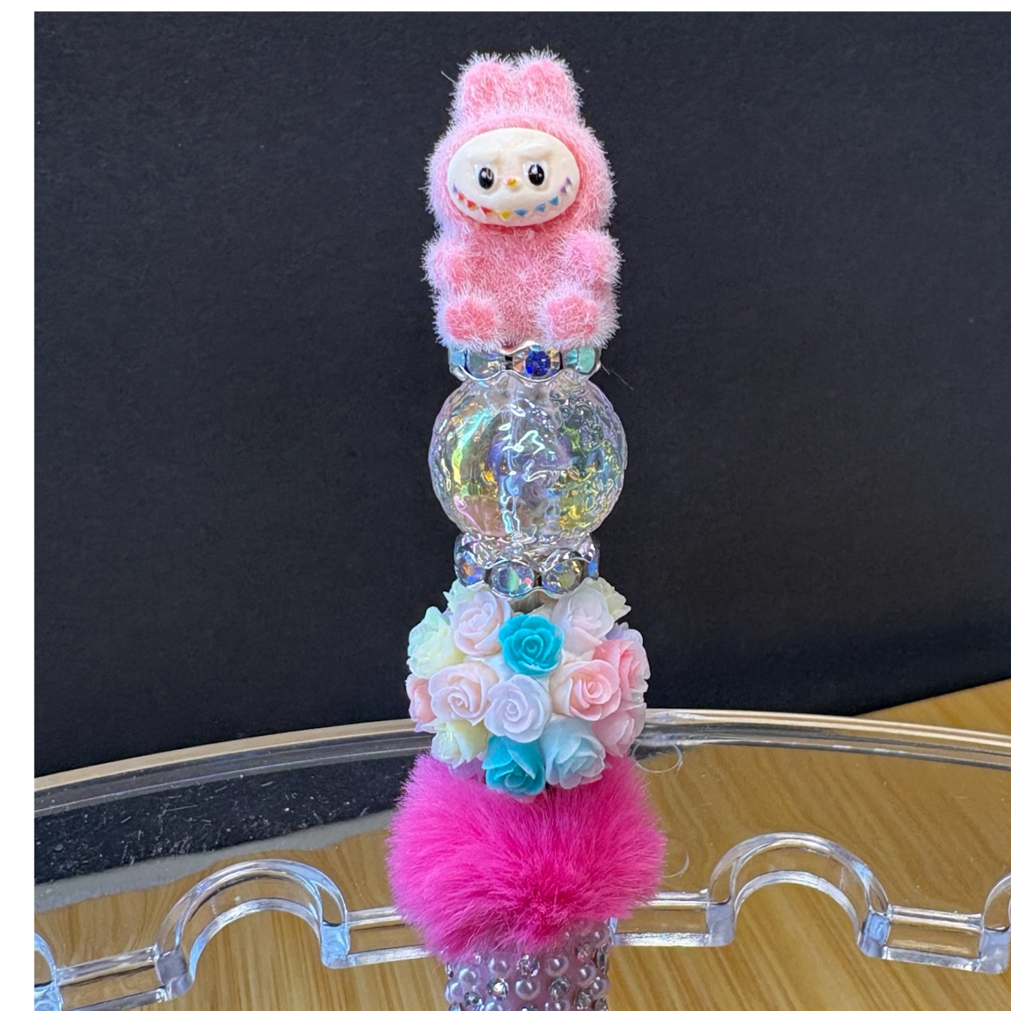 Cotton Candy Carousel Pen 🩷 OOAK Handmade Kawaii Pink Pen - Made To ...