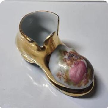 Vintage Limoges Porcelain Shoe