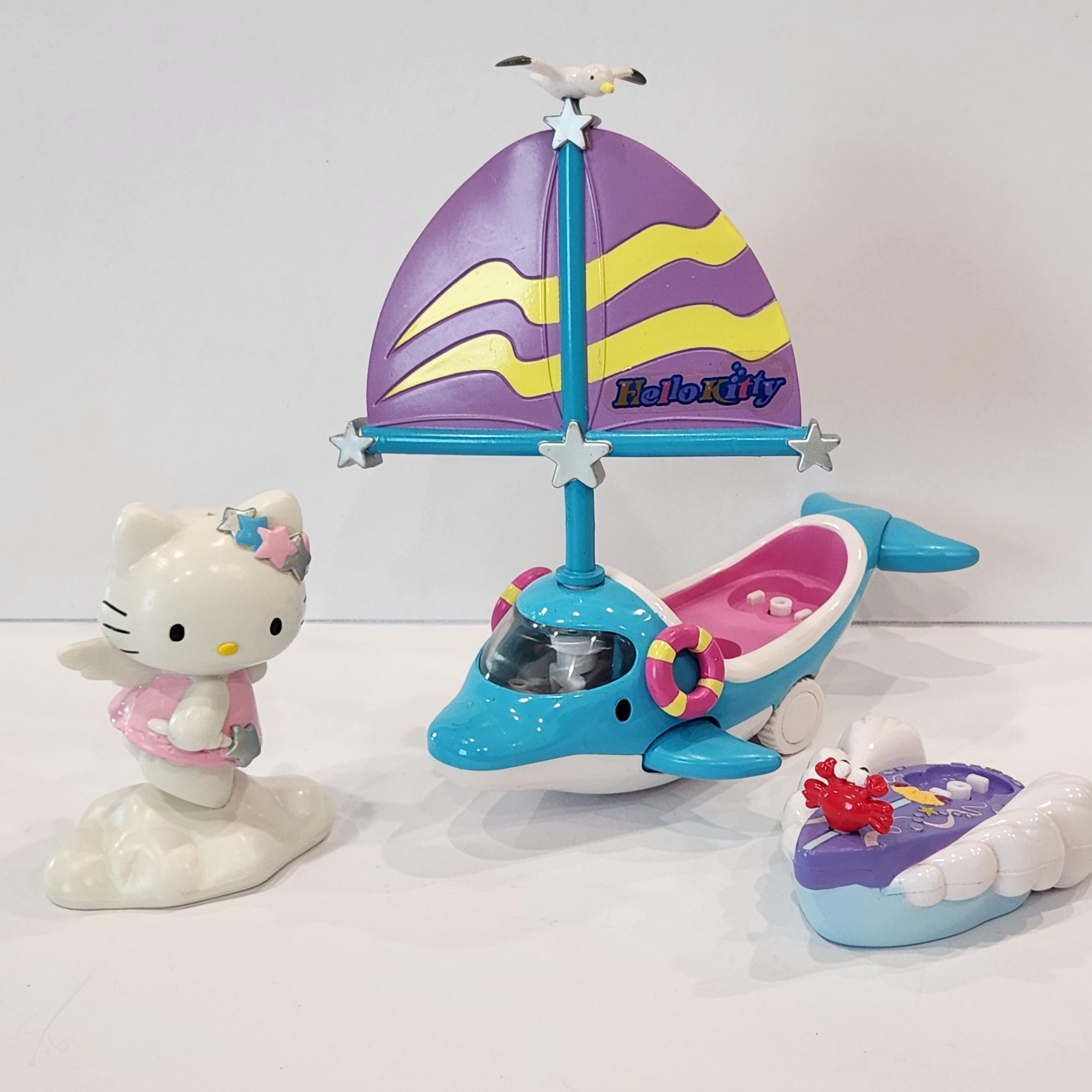 Hello Kitty Dream World Sea Paradise Dolphin Yacht & Surfboard PVC ...