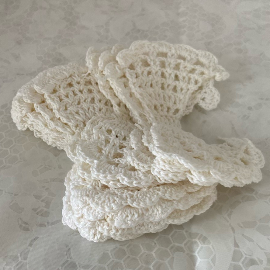 Set Of 10 Knitted Angel Wings For Crafts