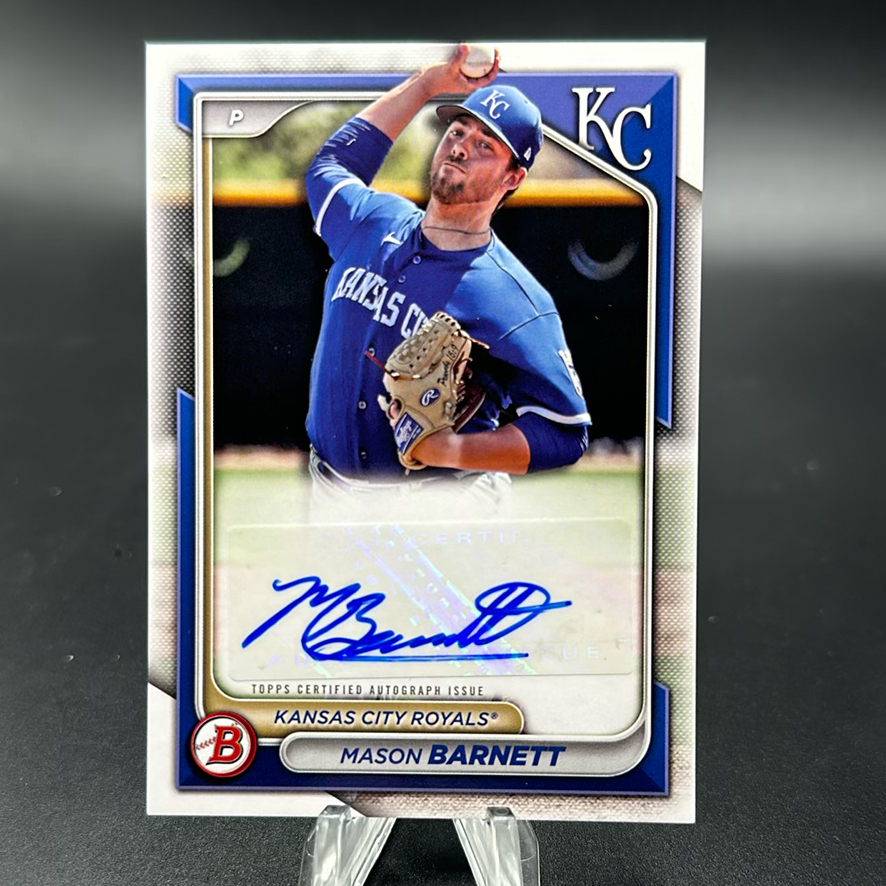 2024 Bowman Mason Barnett Auto PPRA-MBA Kansas City Royals