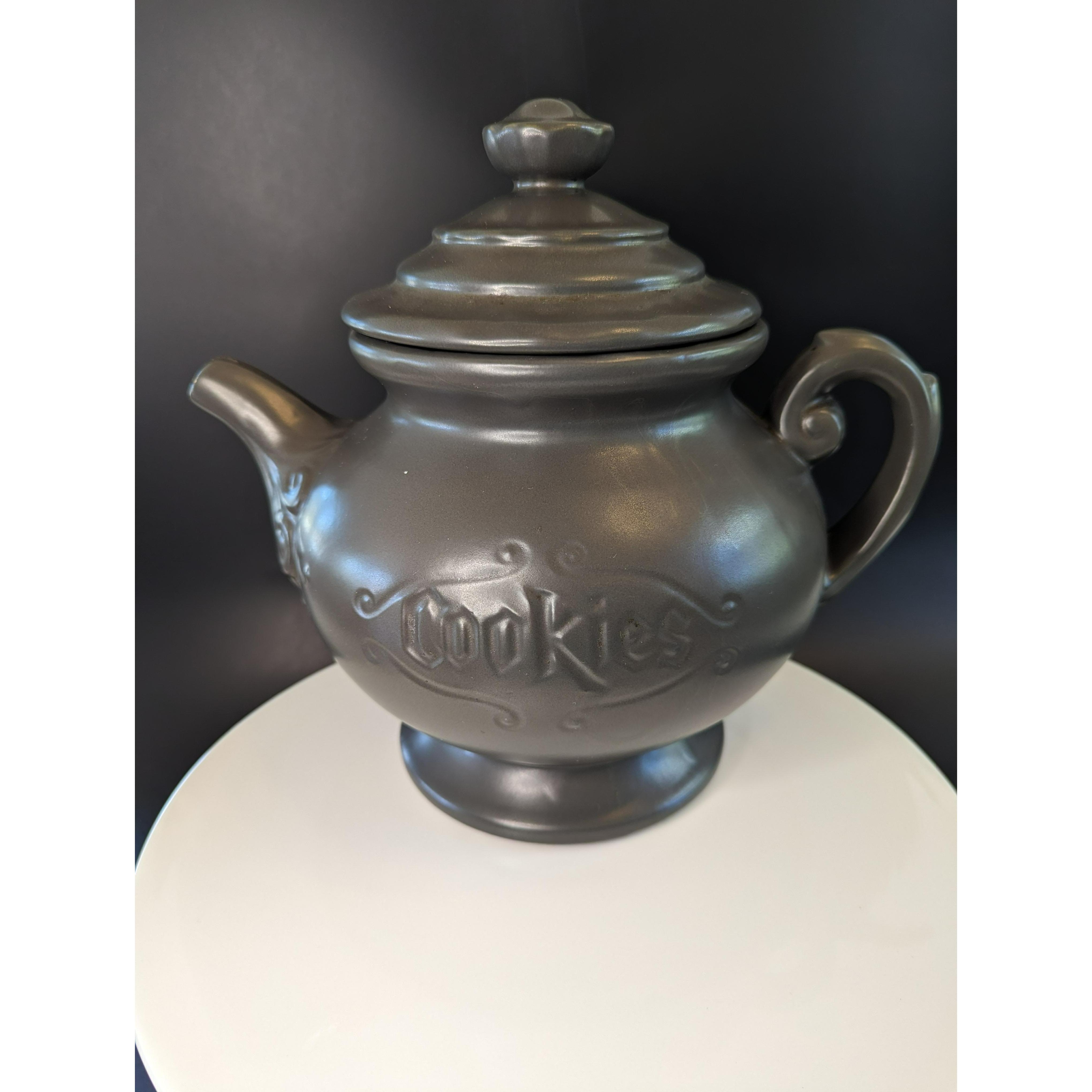 Classic Stoneware Aladdin Cookies Teapot, Vintage Kitchen Charm, Unique ...