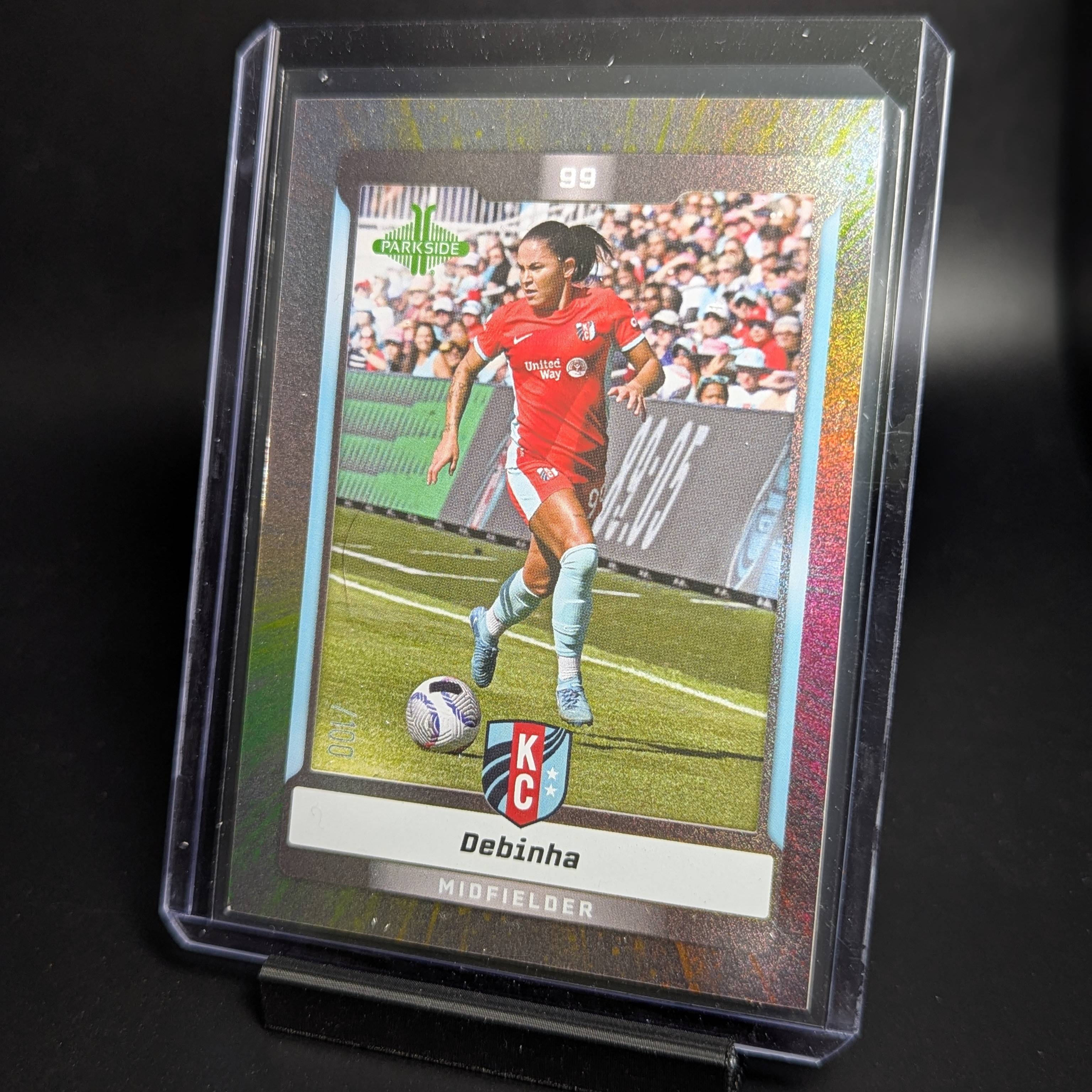 2025 Parkside NWSL Vol 1 Shimmer /100 Kansas City Current Debinha