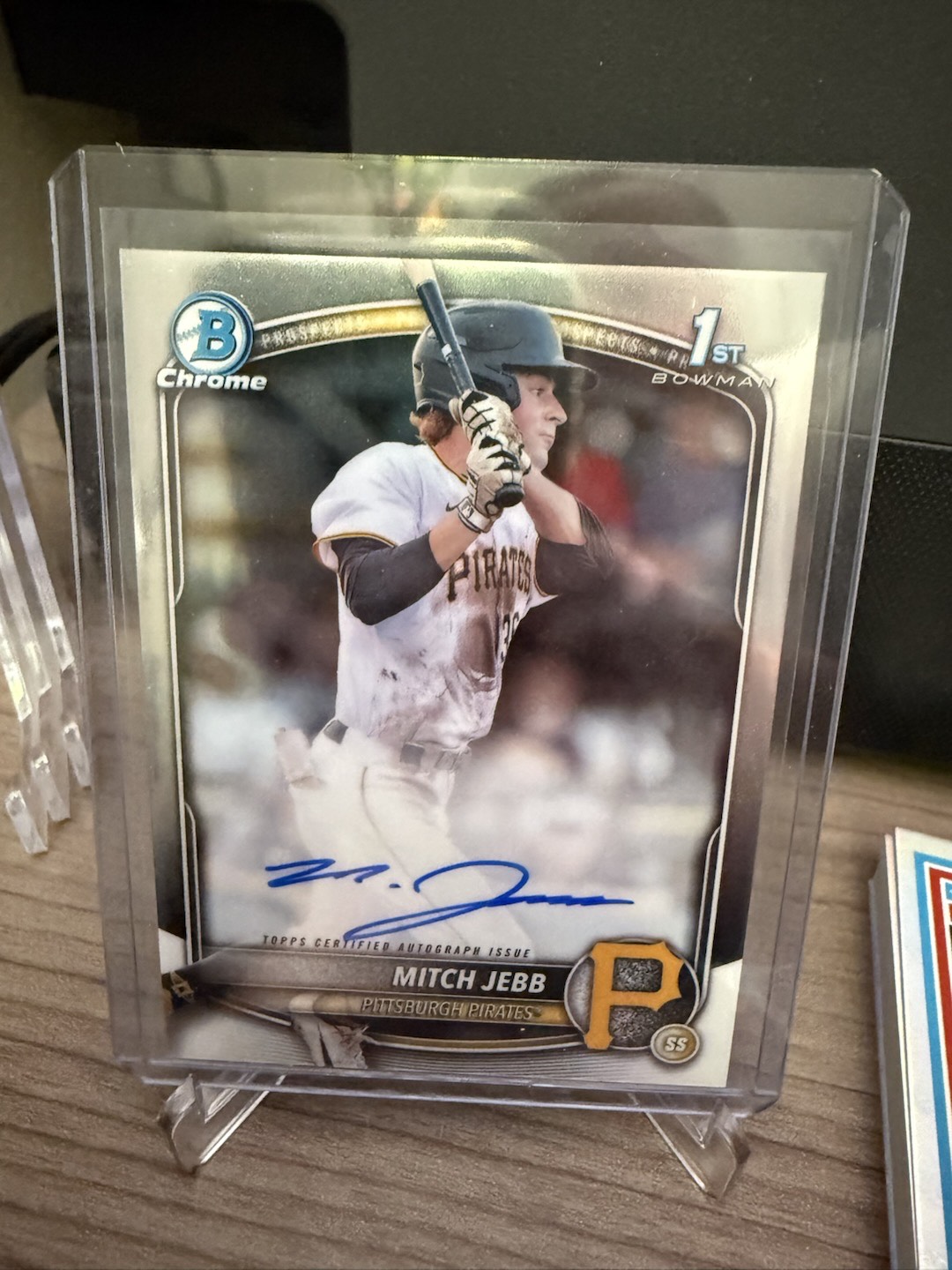 Mitch Jebb Bowman 2025 Baseball Base Auto.