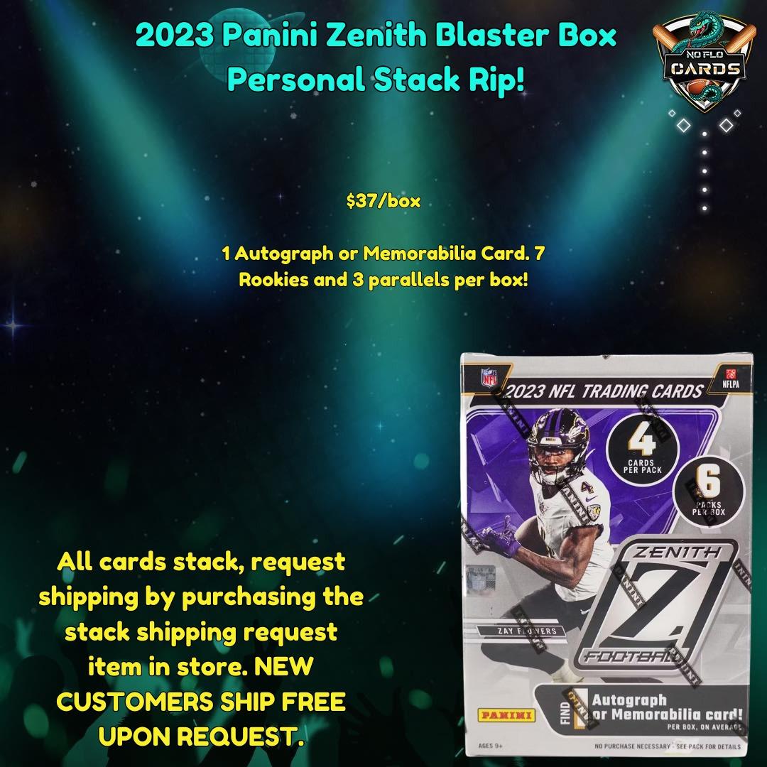 2023 Panini Zenith Blaster Box Personal Rip! - Football Cards