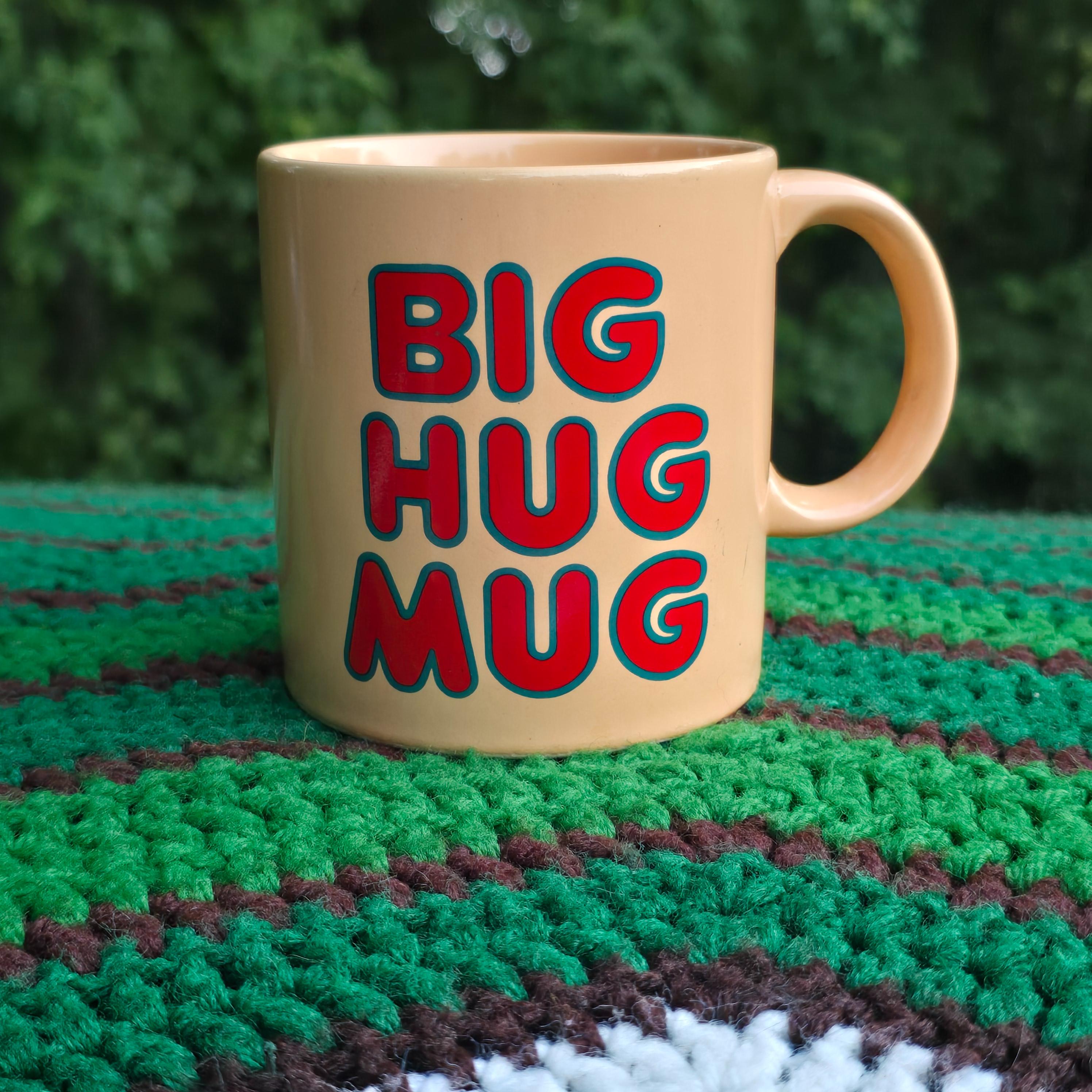 Big Hug Mug Coffee Cup Vintage Kitchen Decor Drinking Glass