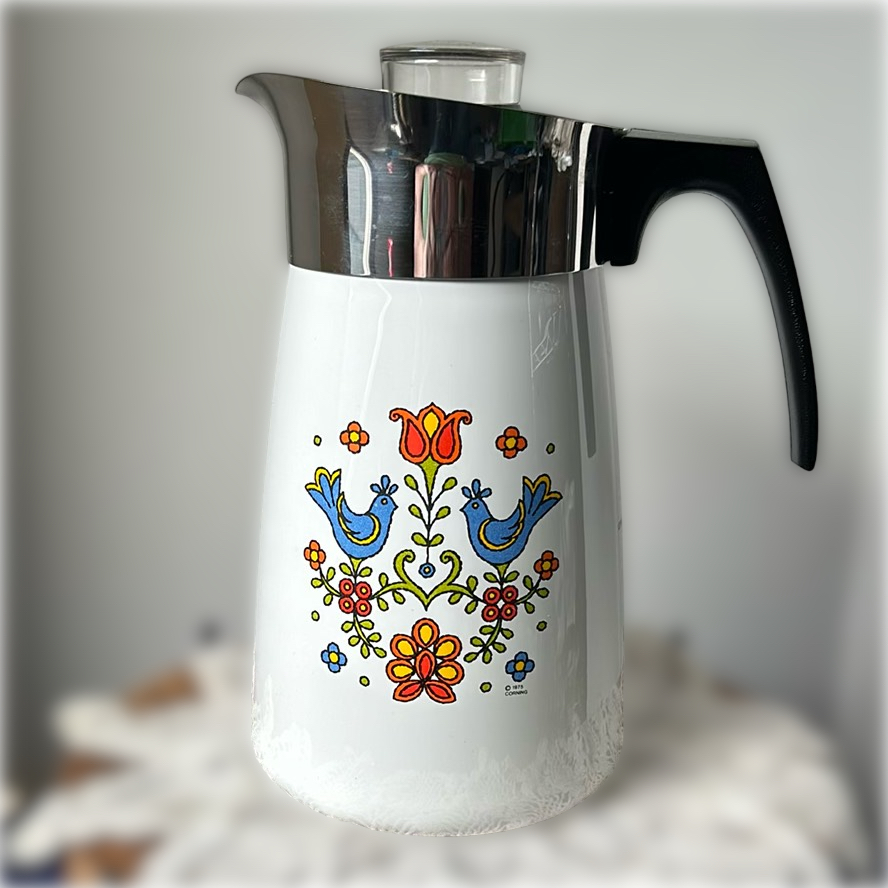 Corning Ware Country Festival 10 Cup Percolator Complete P-149 ...
