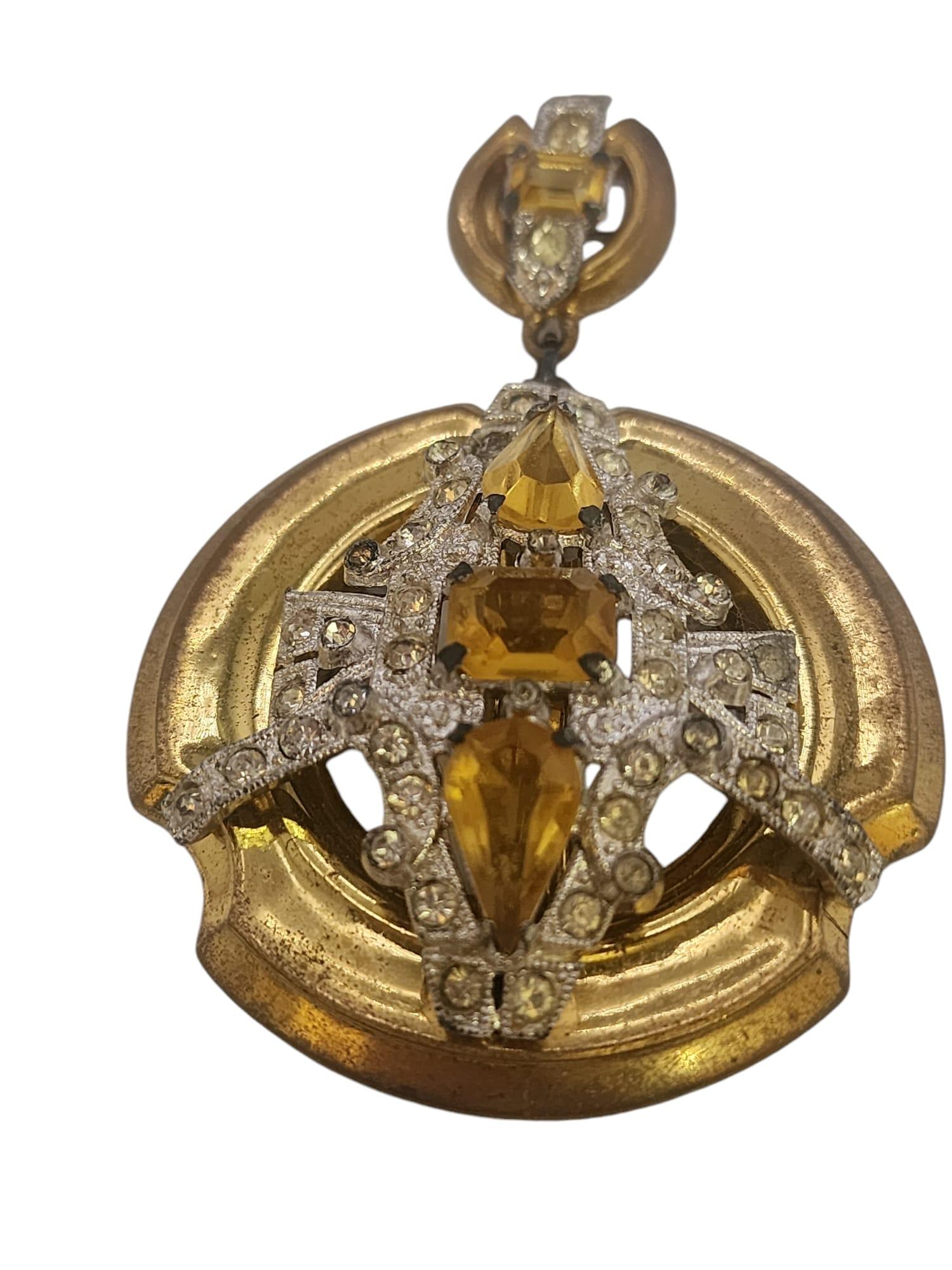 Vintage McClelland and Barclay Hanging Brooch (A5651)