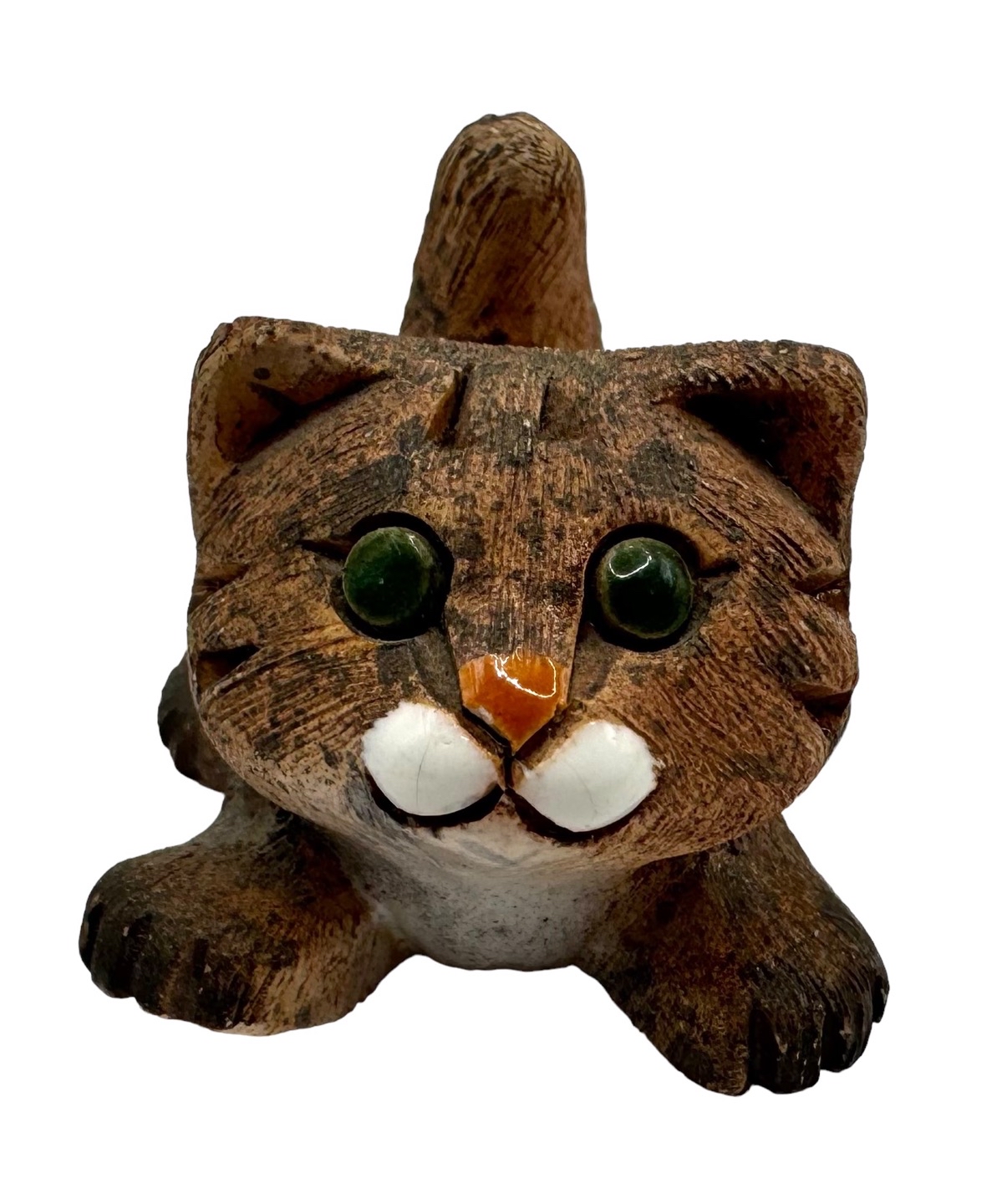 006 Artesania Rinconada Tabby Cat Figurine Uruguay