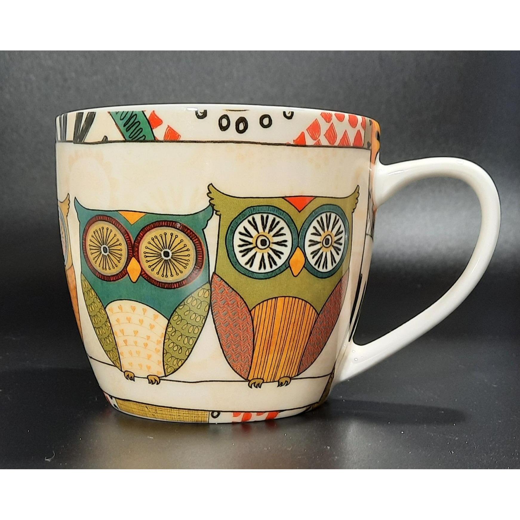 Portmeinon Pimpernel Owl Ceramic Coffee Tea Mug 16 ounces