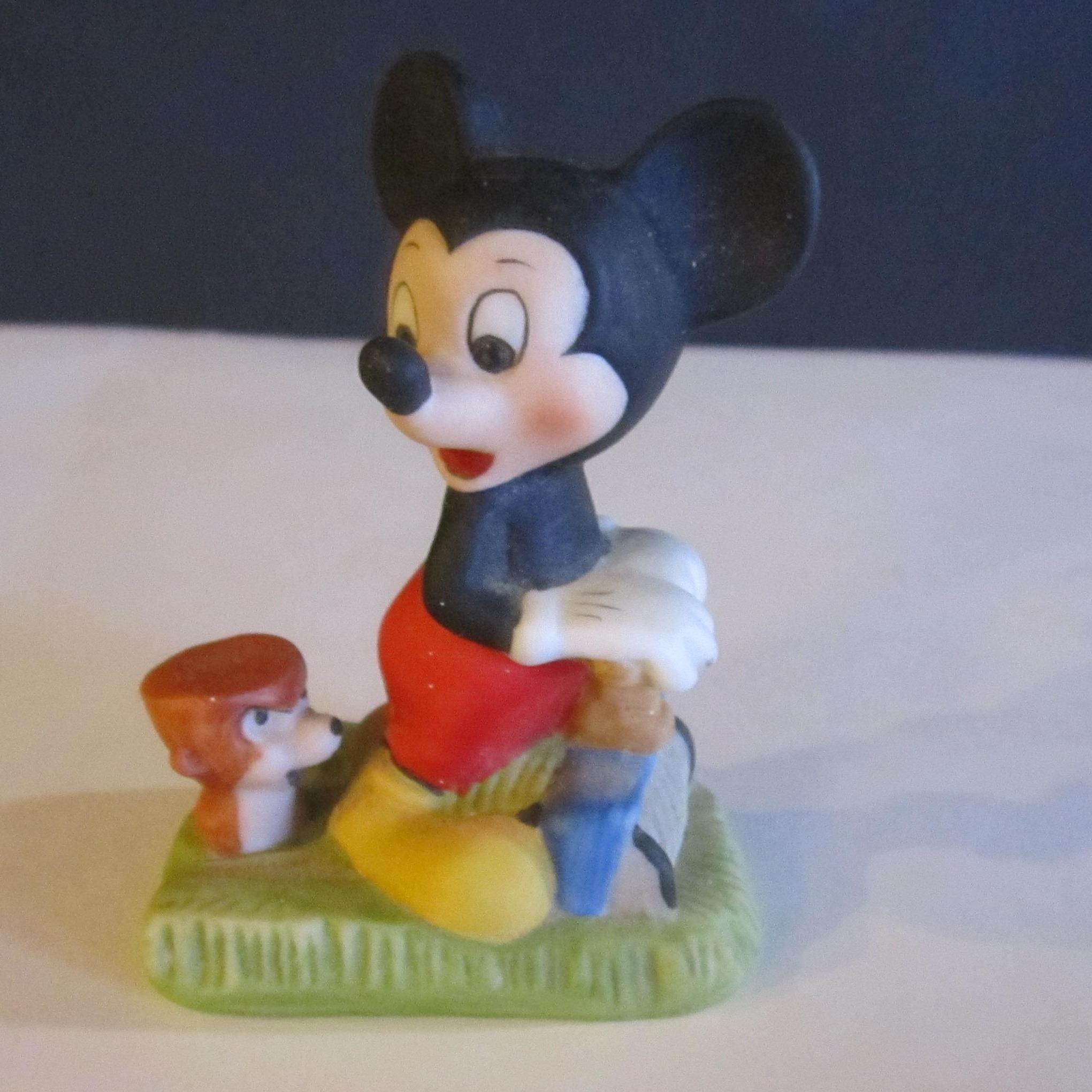 Vintage 1977 Walt Disney Productions, Hand Painted Porcelain Mickey ...