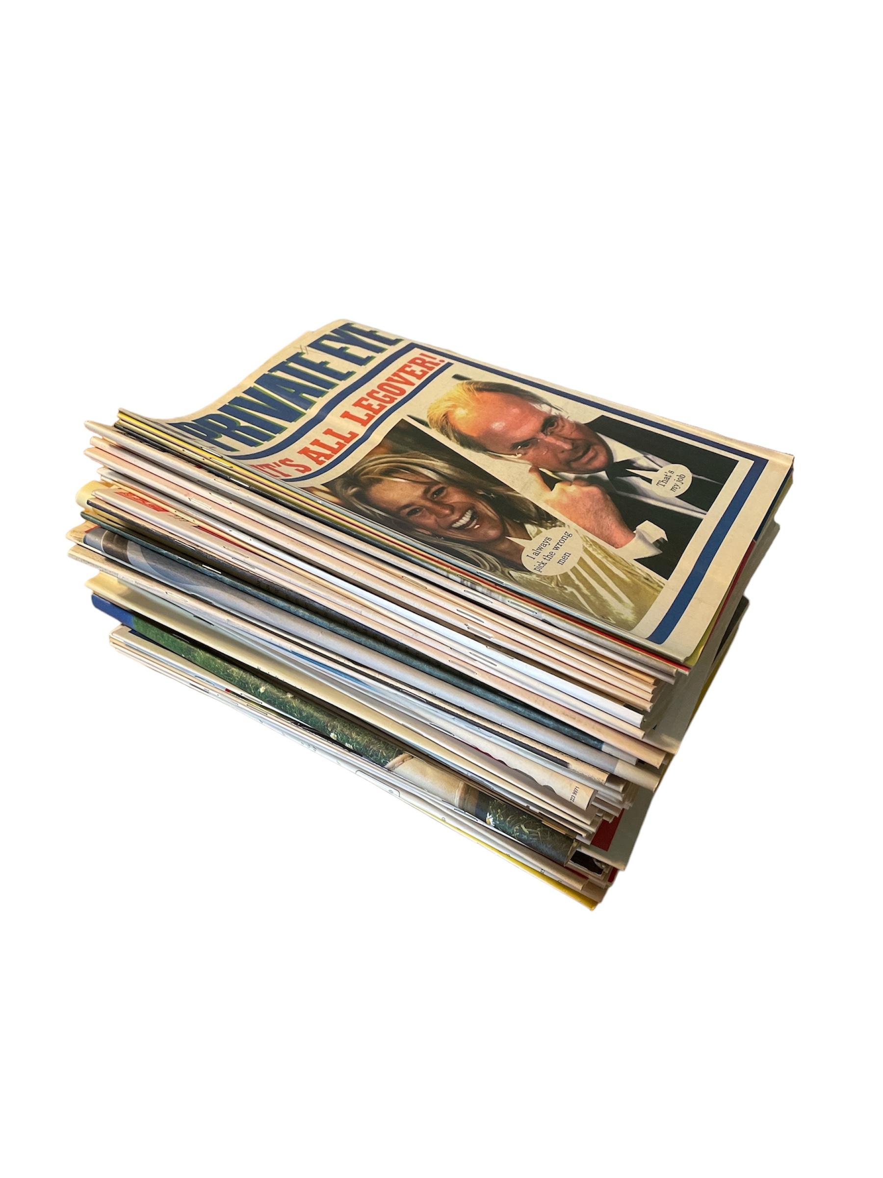 Private Eye Vintage Tabloid Magazine British UK Lot of 60