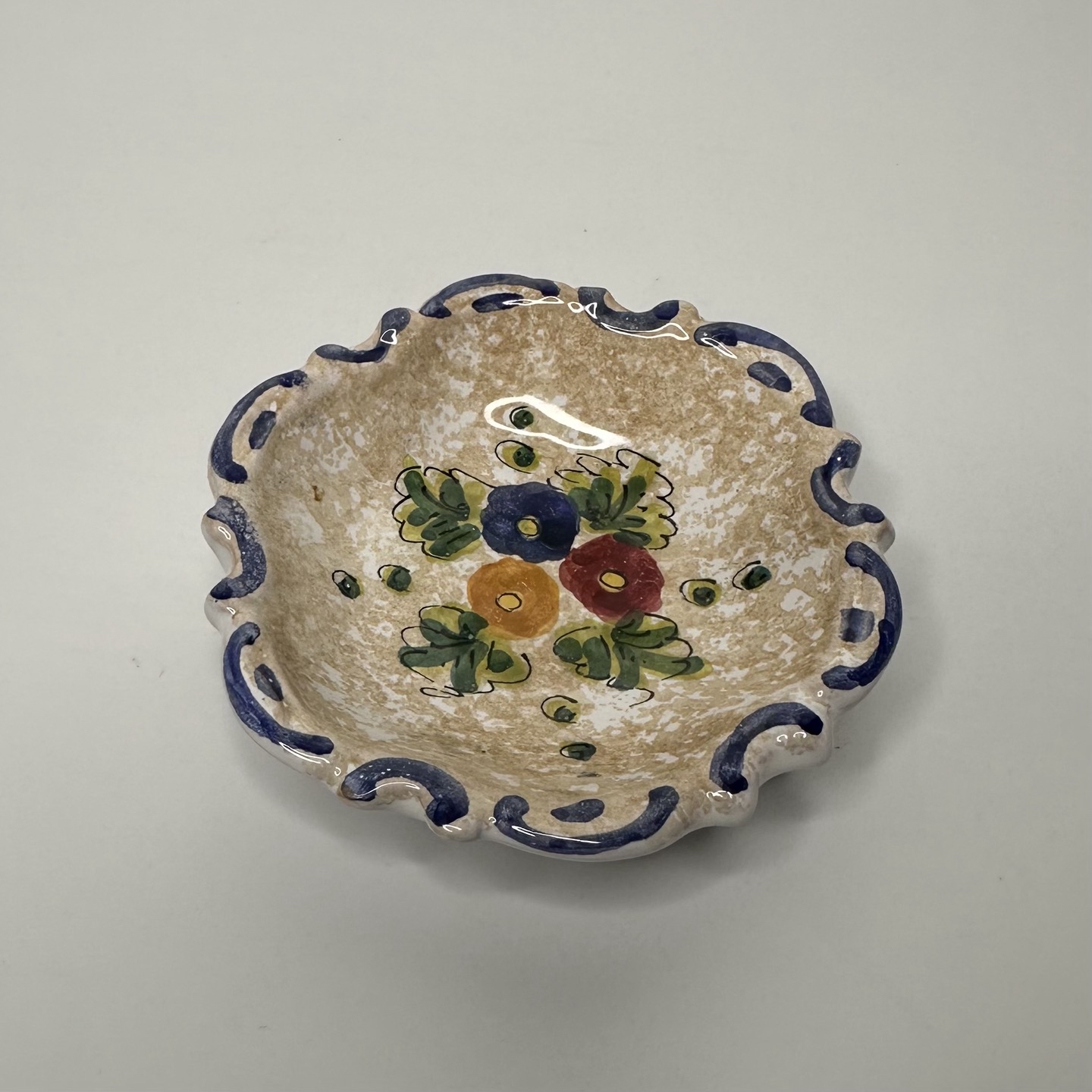Deruta Small Hand Painted Trinket Dish