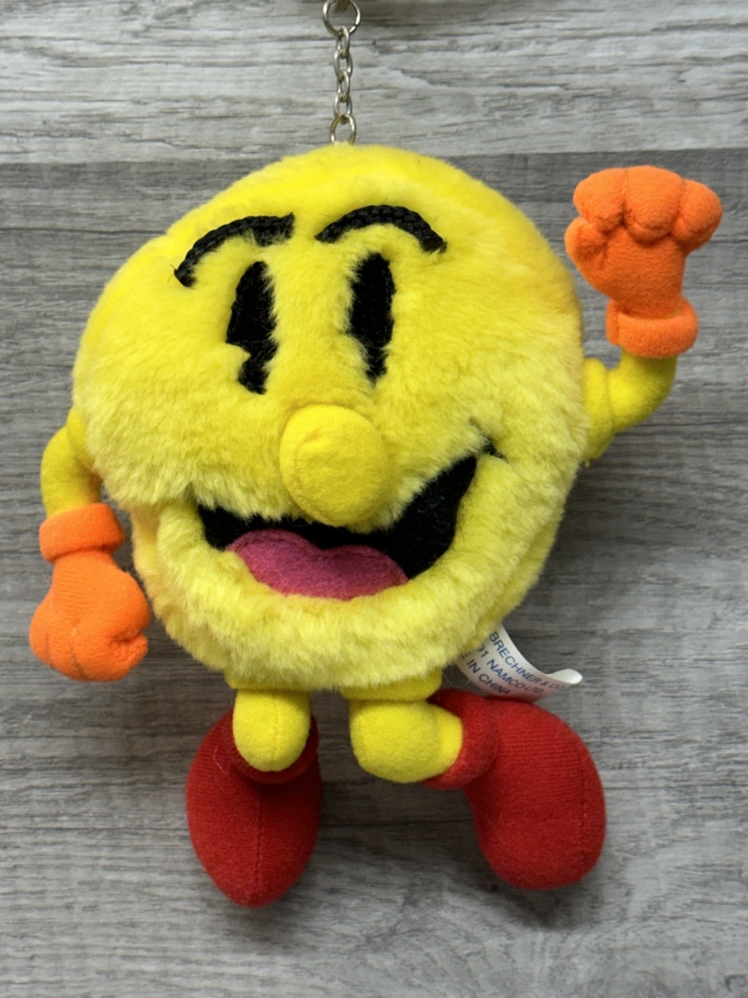 Vintage Pac-Man Plush Keychain