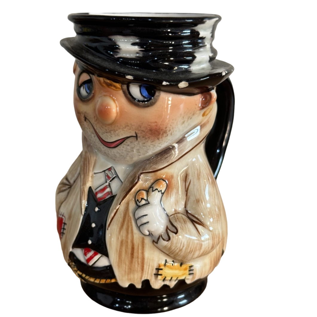 Vintage Shields Fifth Avenue Hobo Character Stein Mug Japan