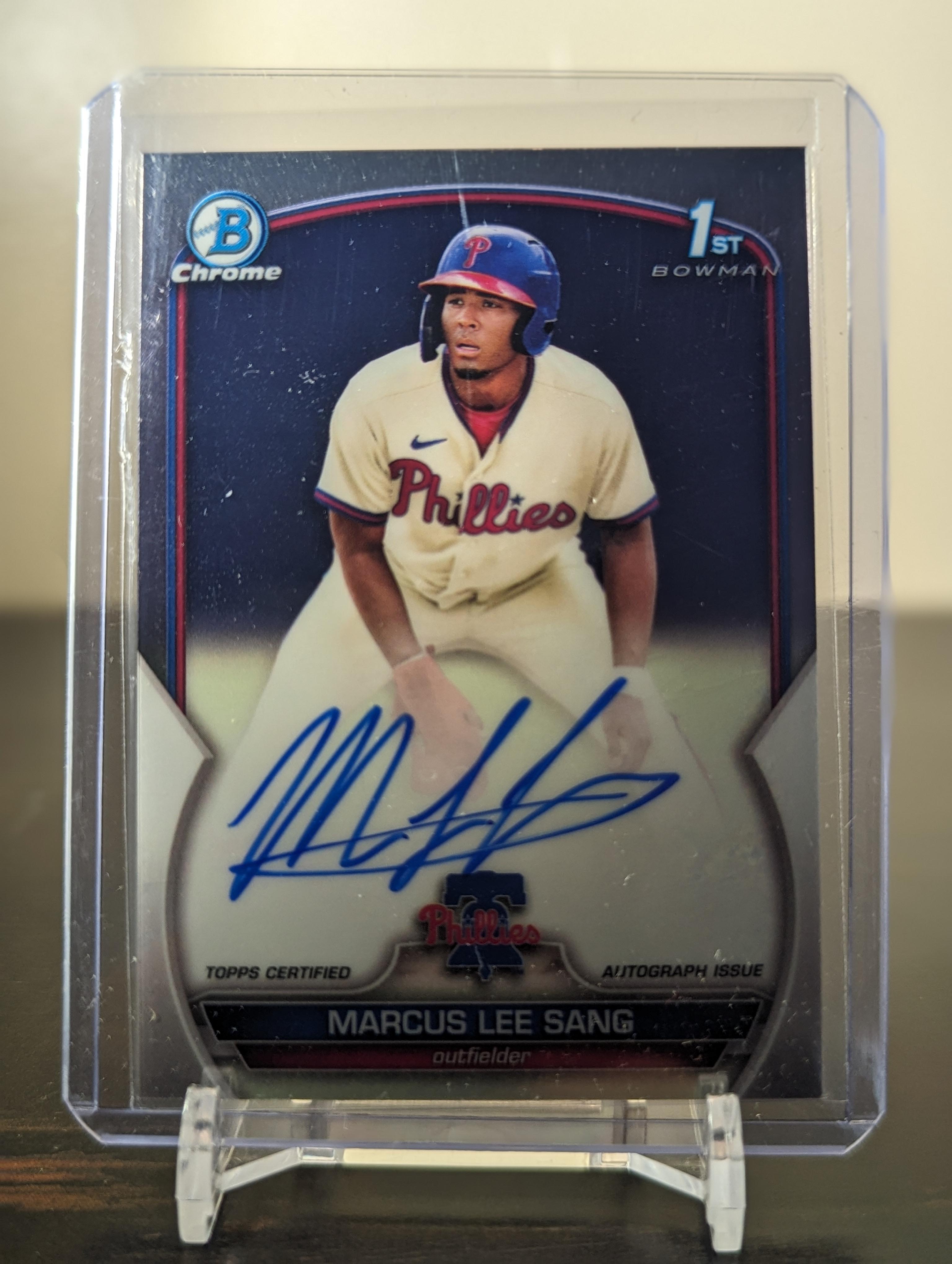 2023 Bowman Chrome Marcus Lee Sang Auto Philadelphia Phillies